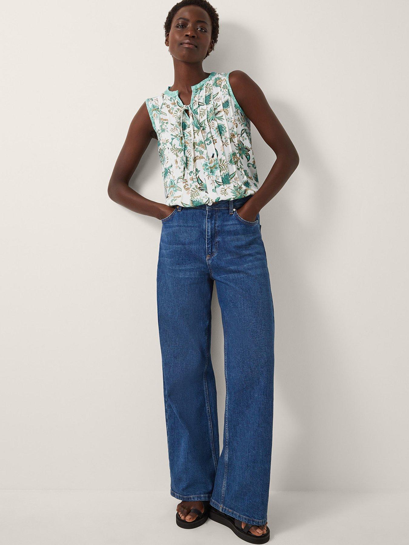Monsoon Saoirse Print Top - Cream | Very