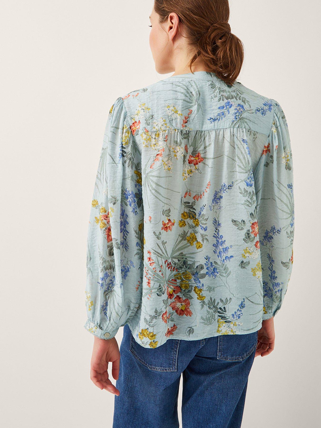 Monsoon Jesse Print Shirt - Pale - Blue | Very
