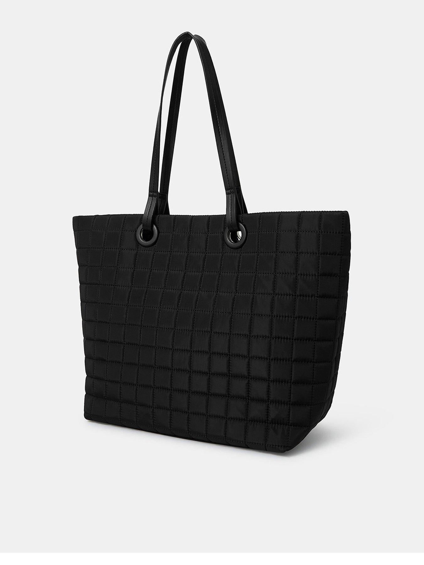 Accessorize Quilted Nylon Tote Bag - Black | Very
