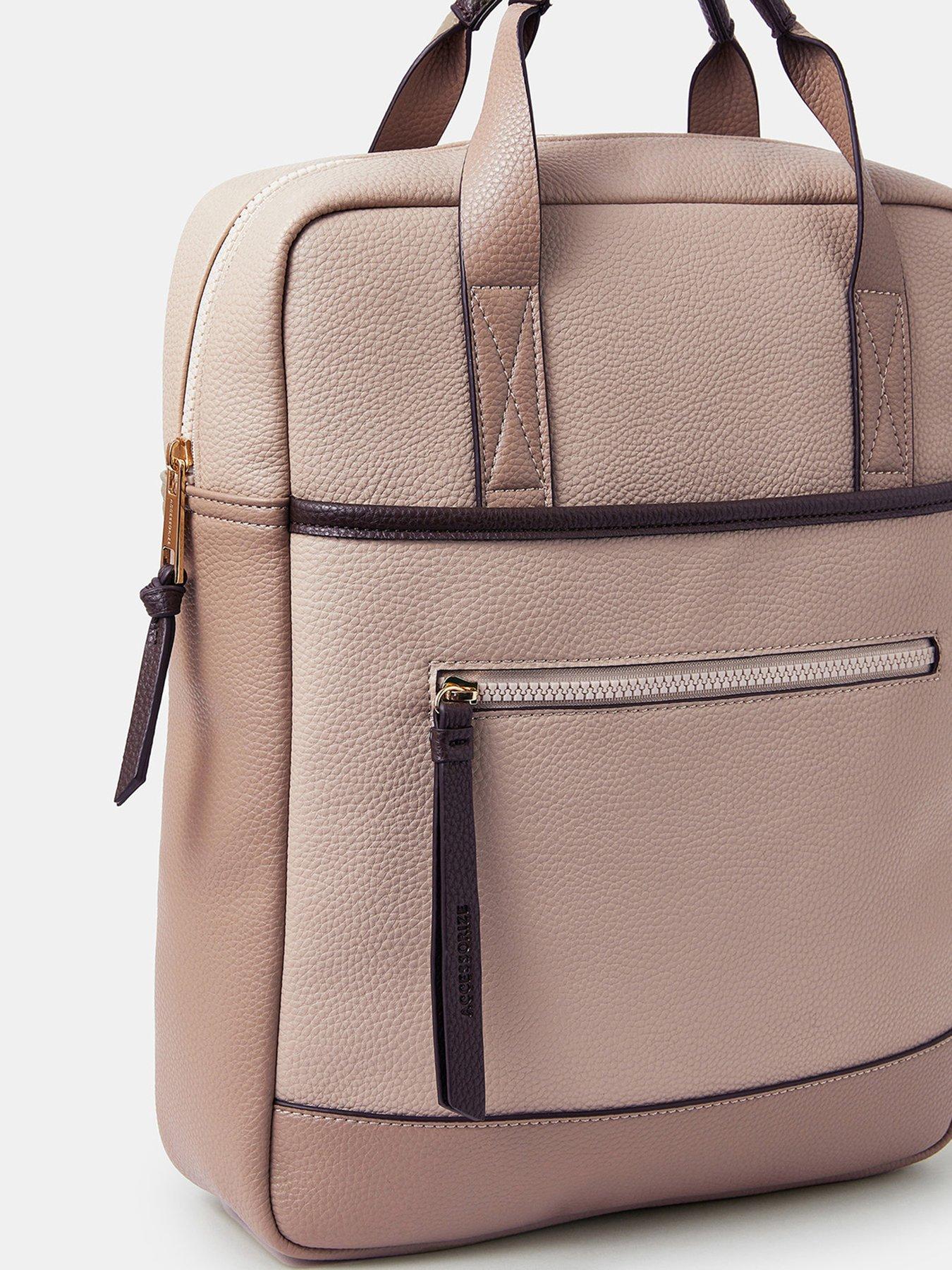 Accessorize Pocket Top Handle Backpack - Brown | Very