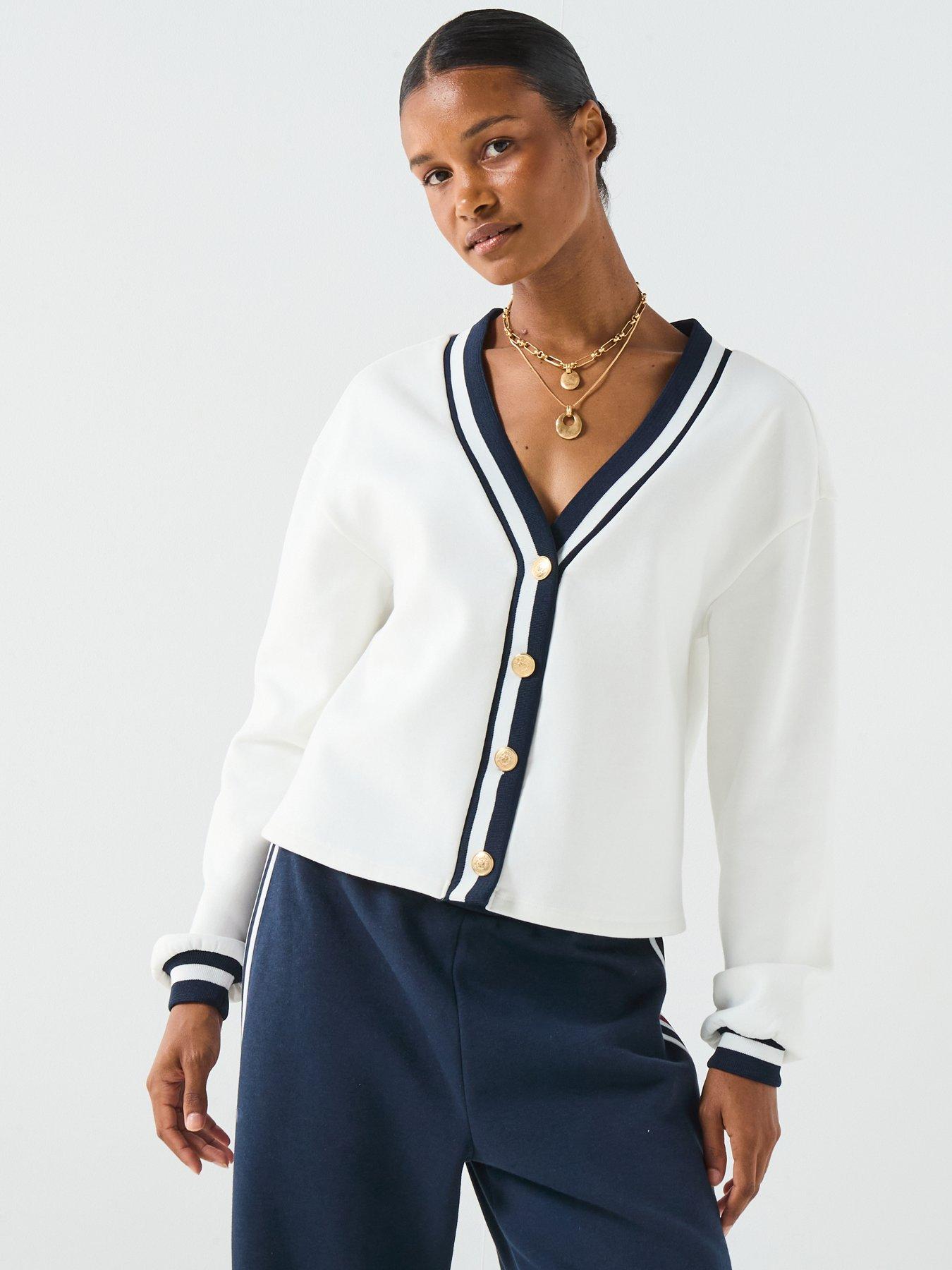 V by Very Button Up Sweatshirt - Cream | Very