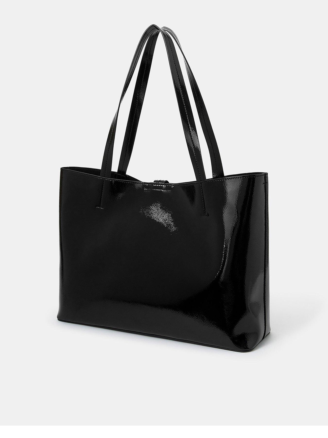Accessorize Patent Tote Bag - Black | Very