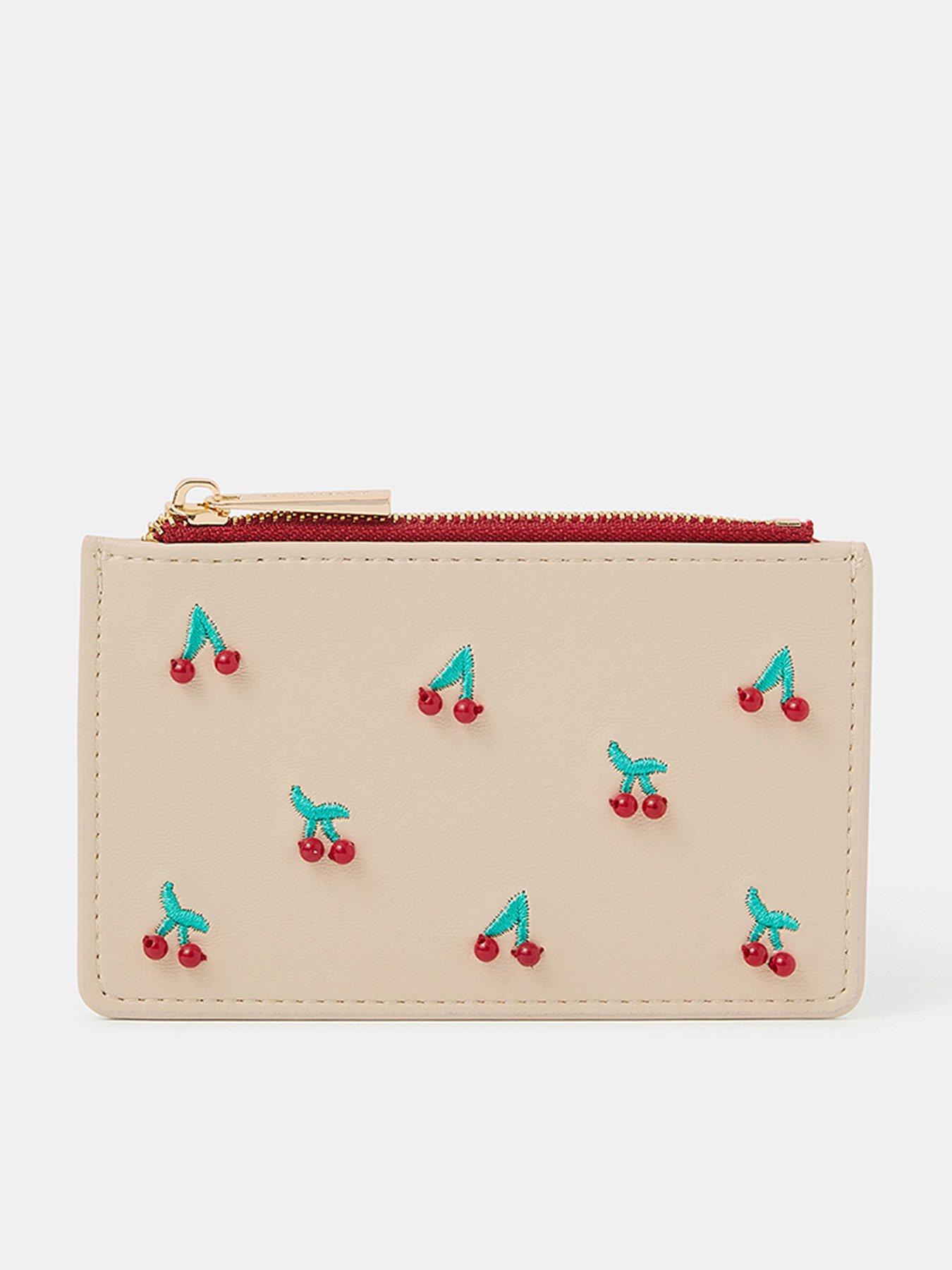 Accessorize Cherry Card Holder - Cream | Very