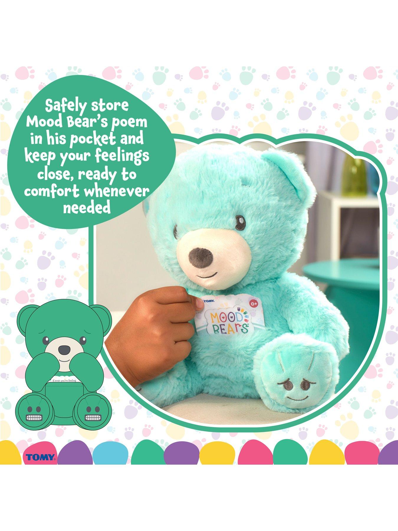 Mood Bears Nervous Large Bear - Calming Teal Plush | Very