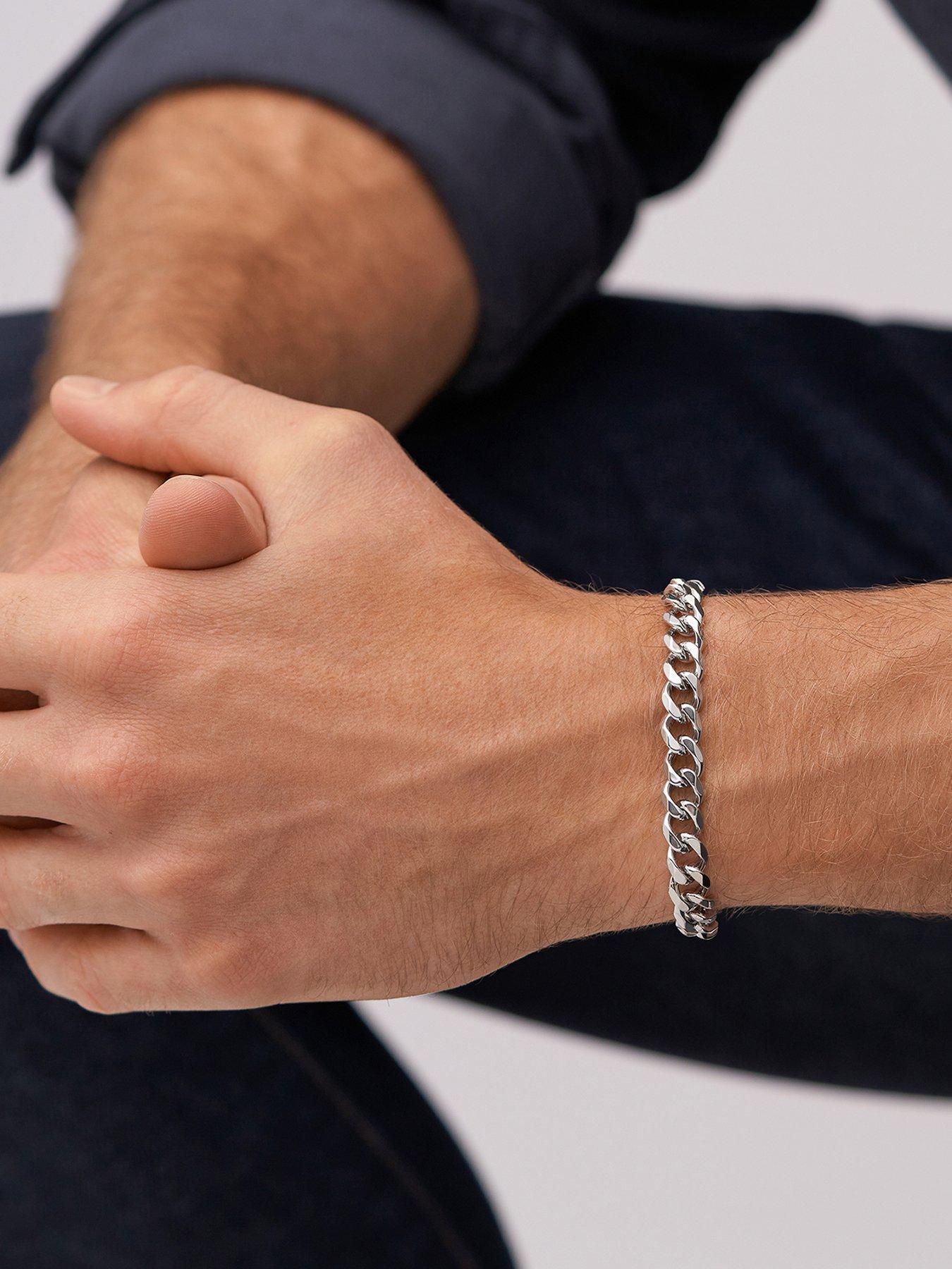 Fossil Men's Ellis Core Chains Stainless Steel Chain Bracelet ...