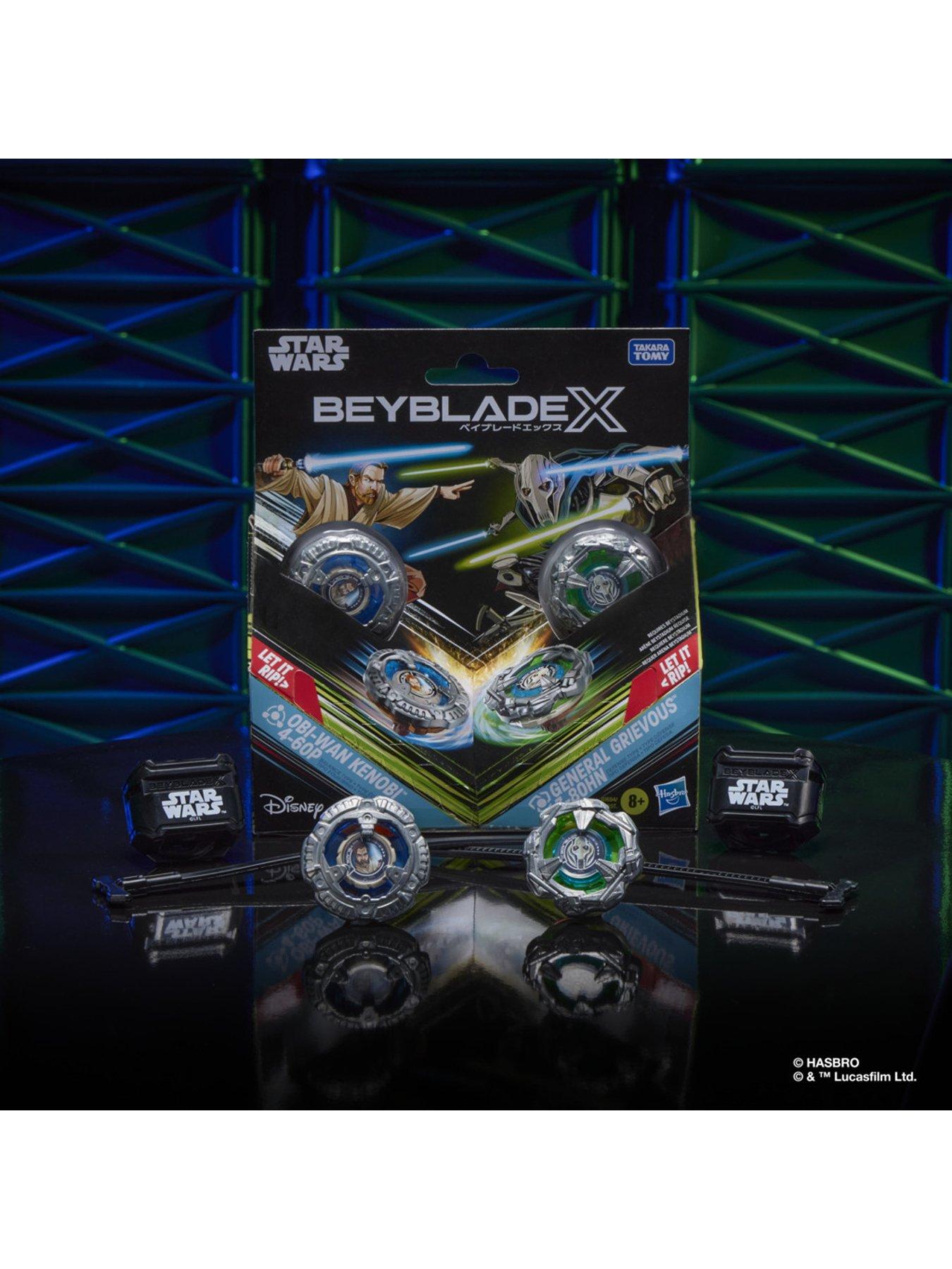Beyblades Beyblade X and Star Wars Collab Obi-Wan Kenobi 4-60P vs ...
