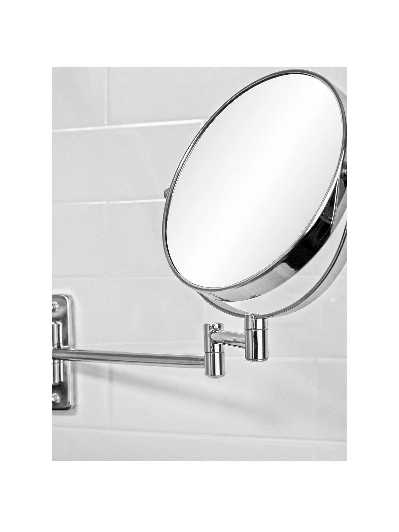 Showerdrape Lindos Wall Mounted Extendable Shaving Mirror | Very