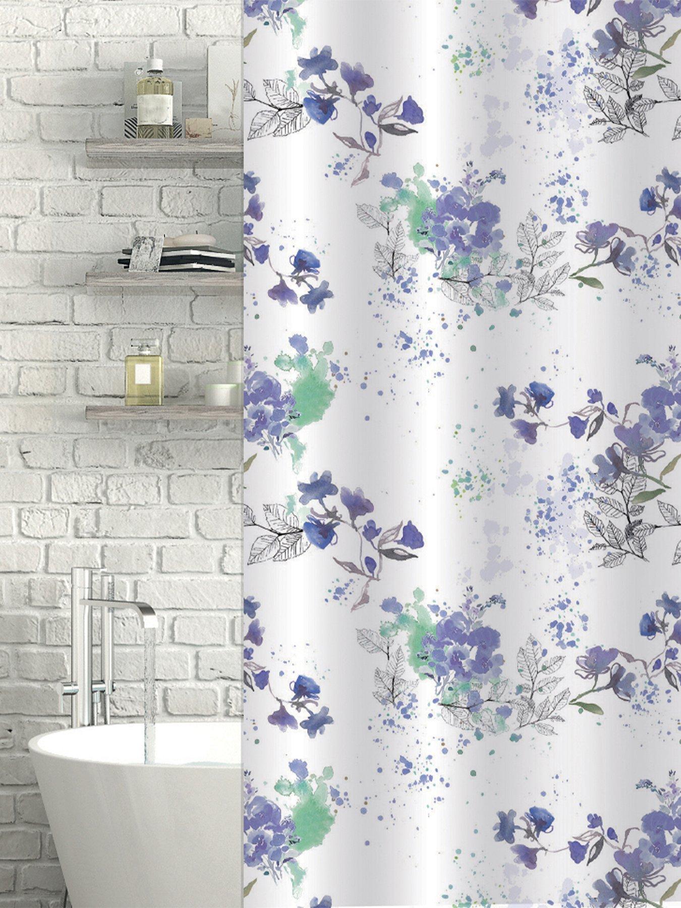 Showerdrape Bouquet Lilac Floral Shower Curtain | Very