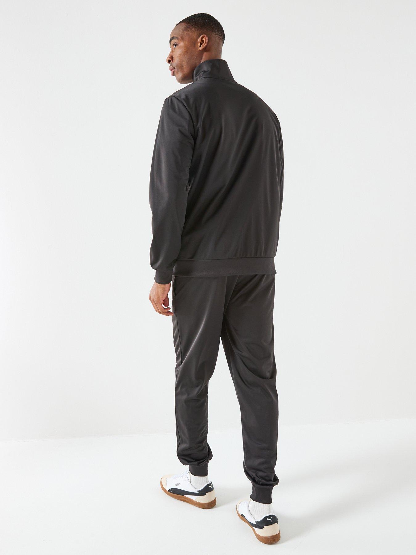 Puma Mens Poly Colorblock Suit - Black | Very