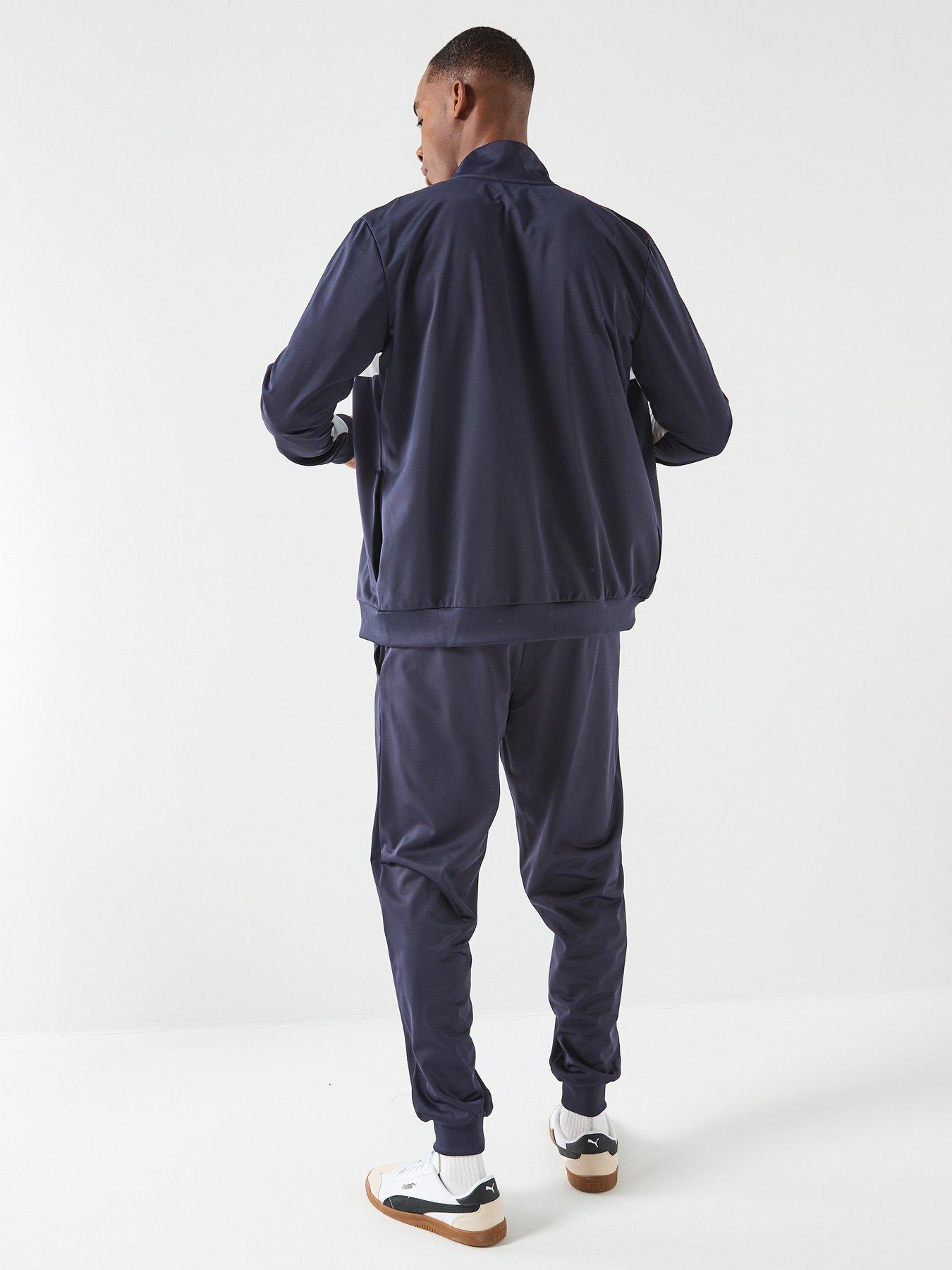 Puma Mens Poly Colorblock Suit - Navy Blue | Very