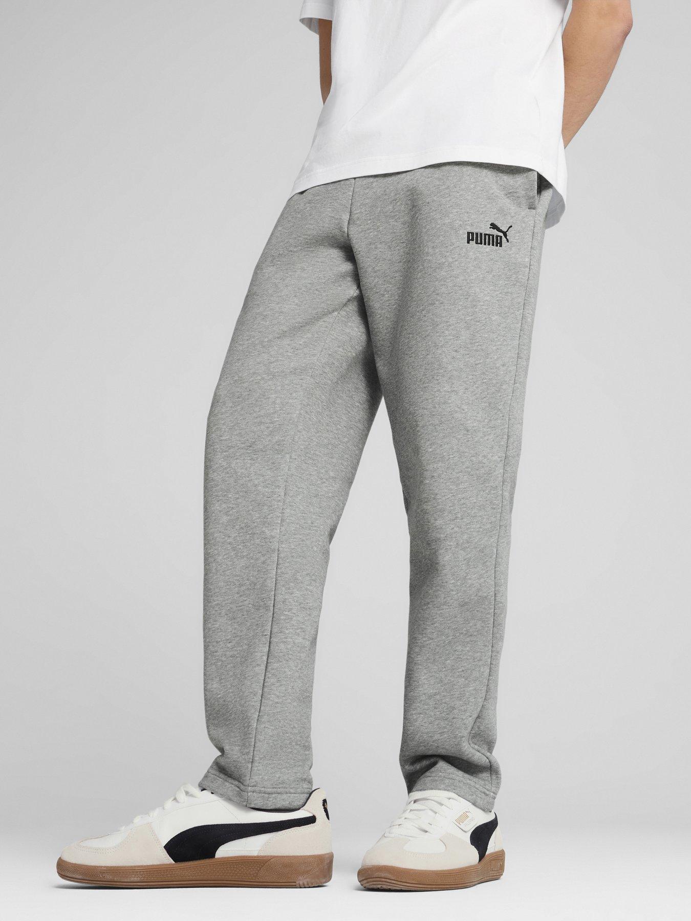 Puma Mens Essentials No 1 Logo Sweatpants - Grey | Very