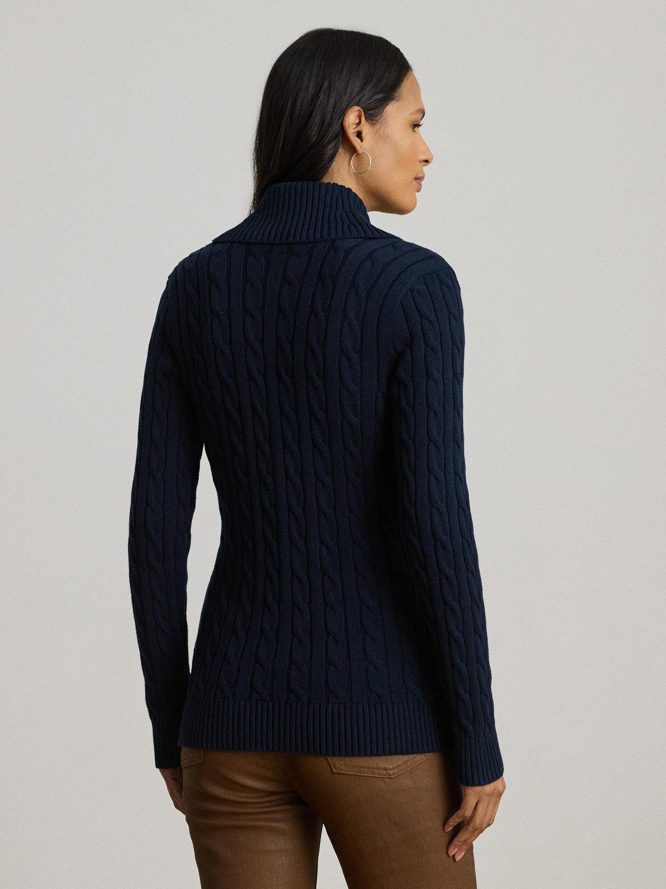 Lauren by Ralph Lauren Donato Long Sleeve Sweater - Navy | Very