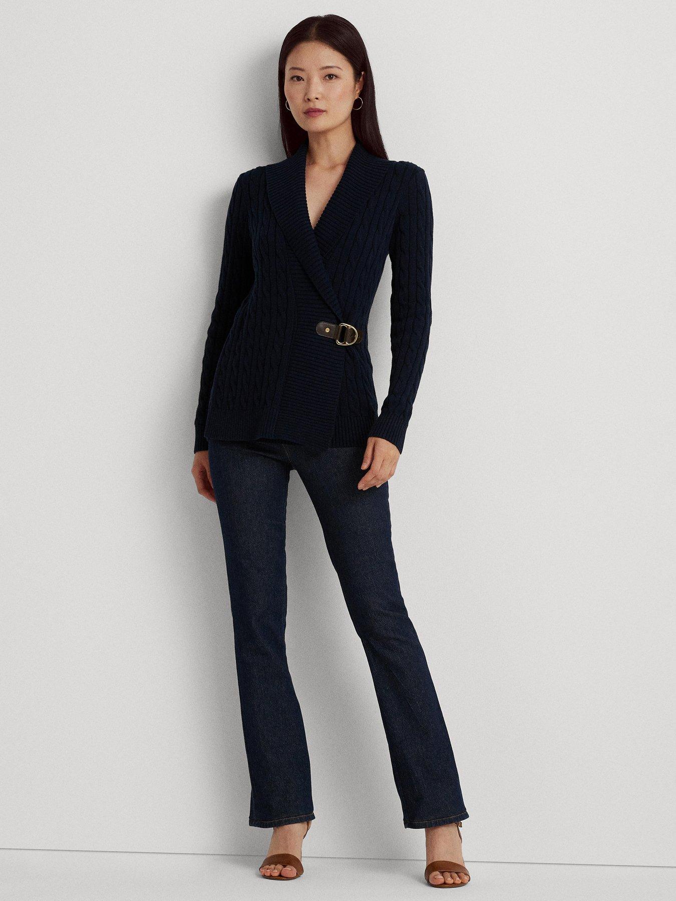 Lauren by Ralph Lauren Donato Long Sleeve Sweater - Navy | Very