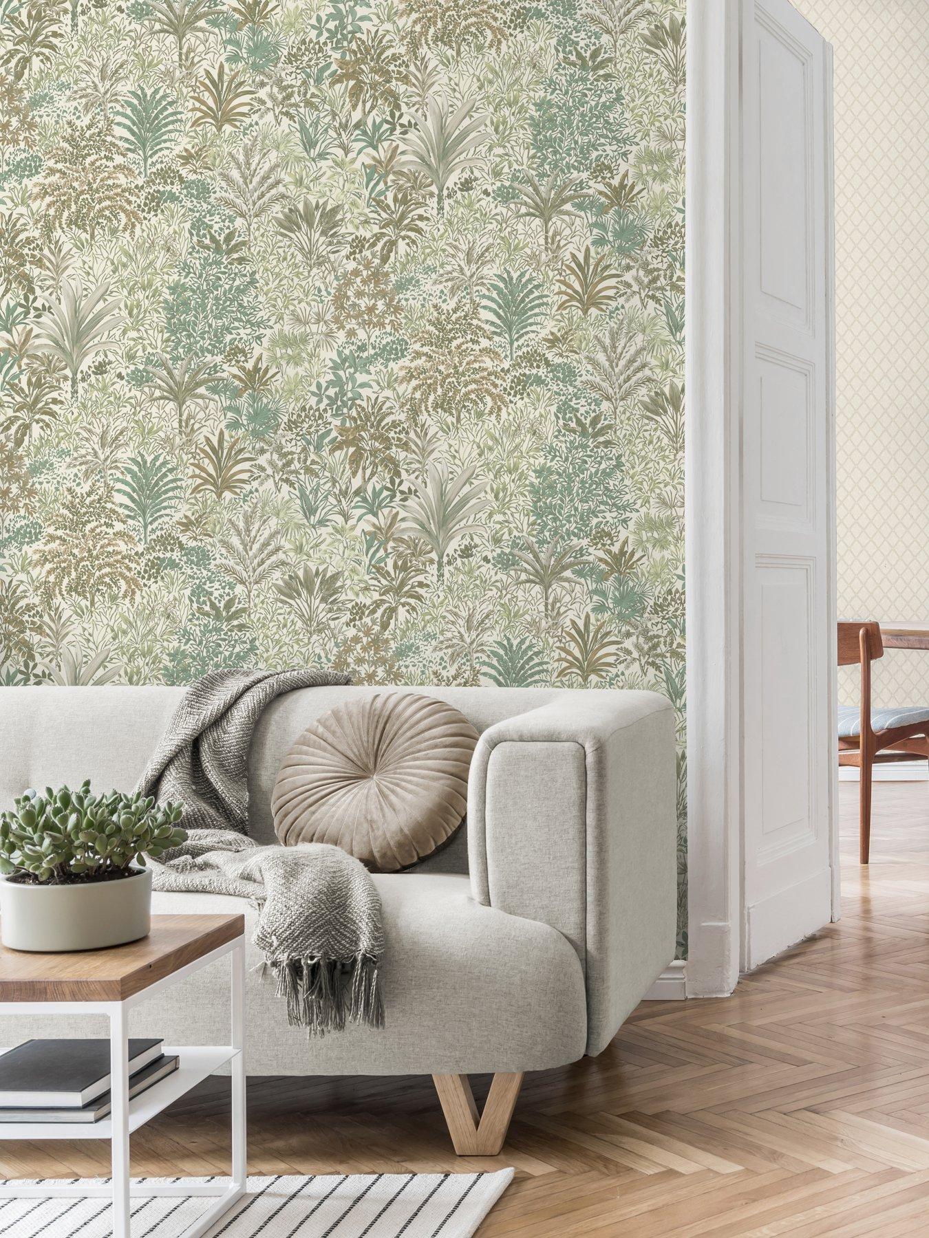 Vymura Capri Palm Landscape Wallpaper - Green | Very