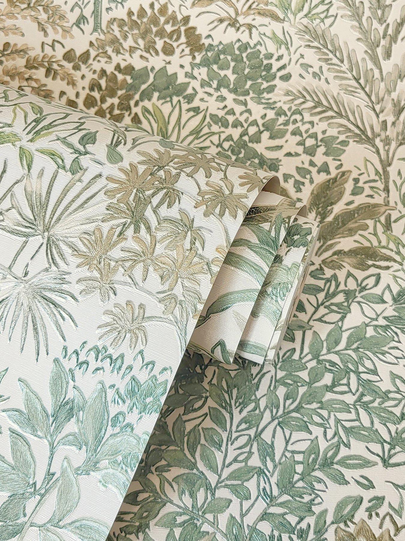Vymura Capri Palm Landscape Wallpaper - Green | Very
