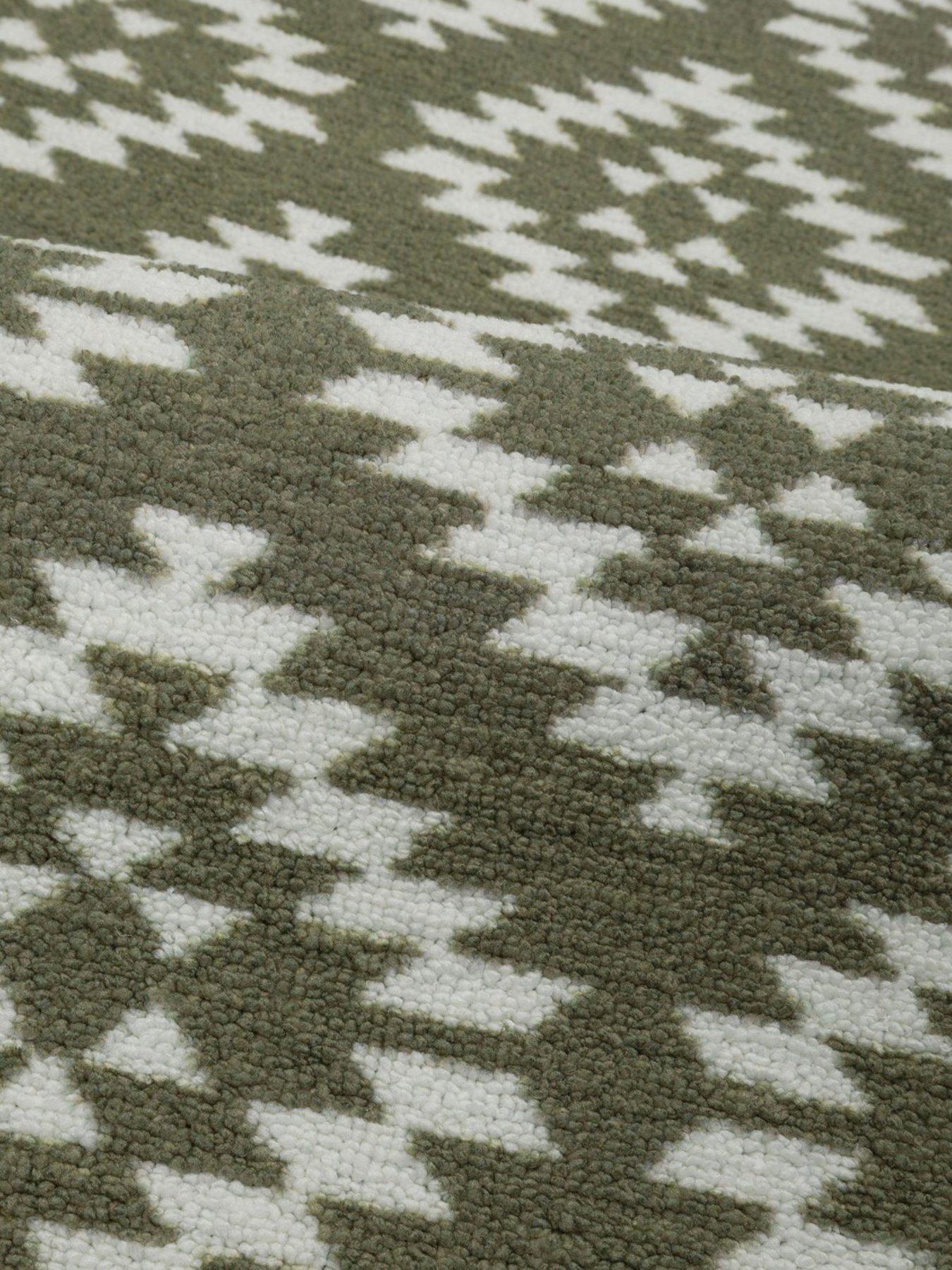 The Very Collection Aztec Sage Green Diamond Runner & Doormat Set | Very