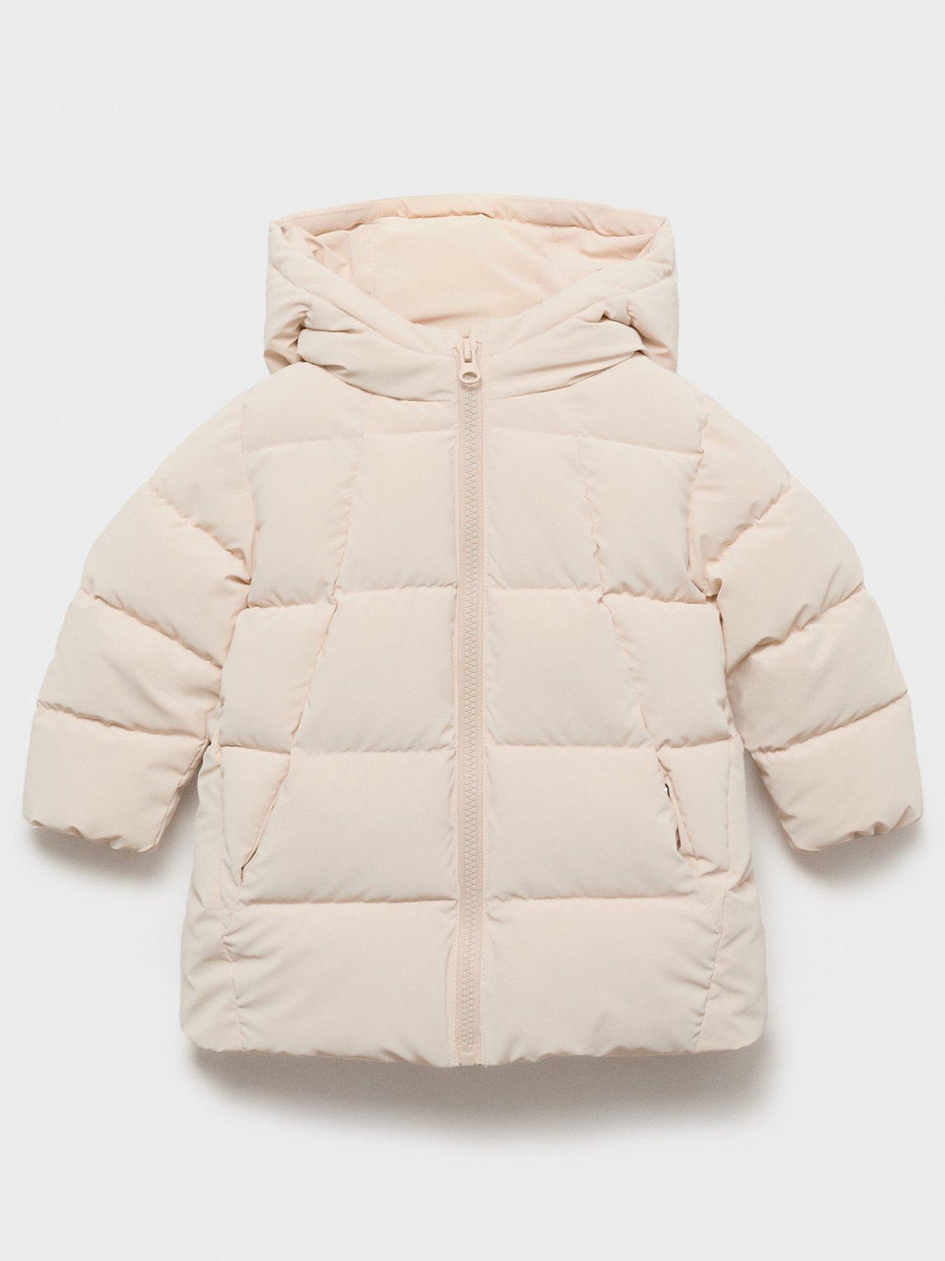 Mango Younger Girls Padded Coat - Cream | Very