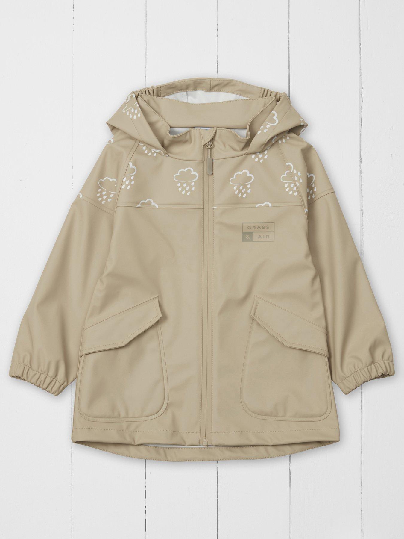 Grass & Air Infant/ Junior Colour Changing Rainster Jacket - Stone | Very