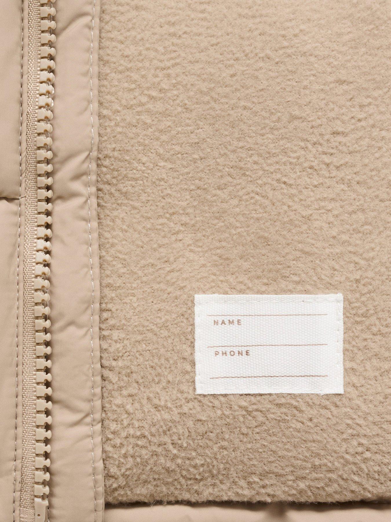 Mango Younger Boys Padded Hooded Coat - Cream | Very