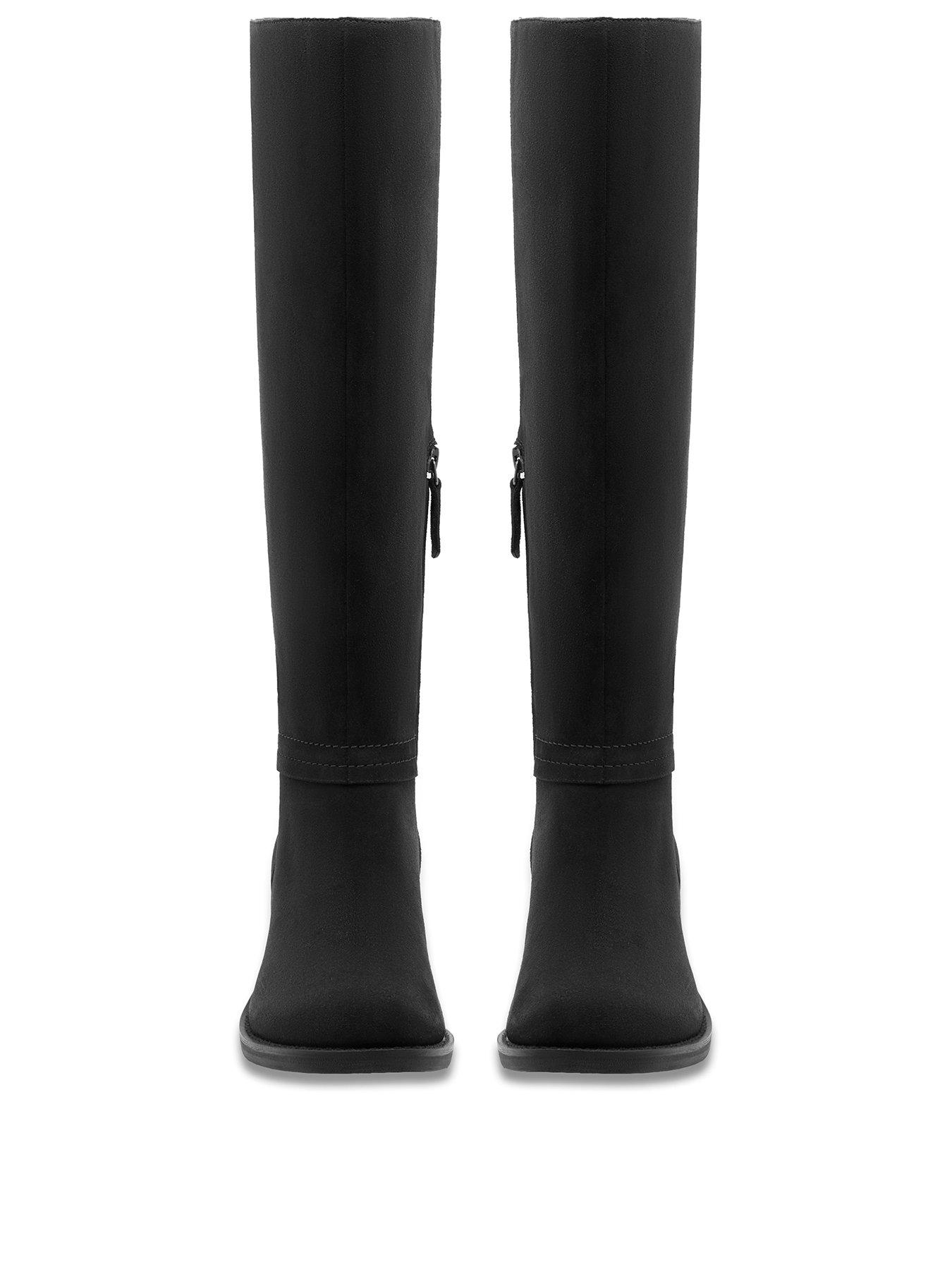 Clarks Chamberly Hi Knee Boots - Black | Very