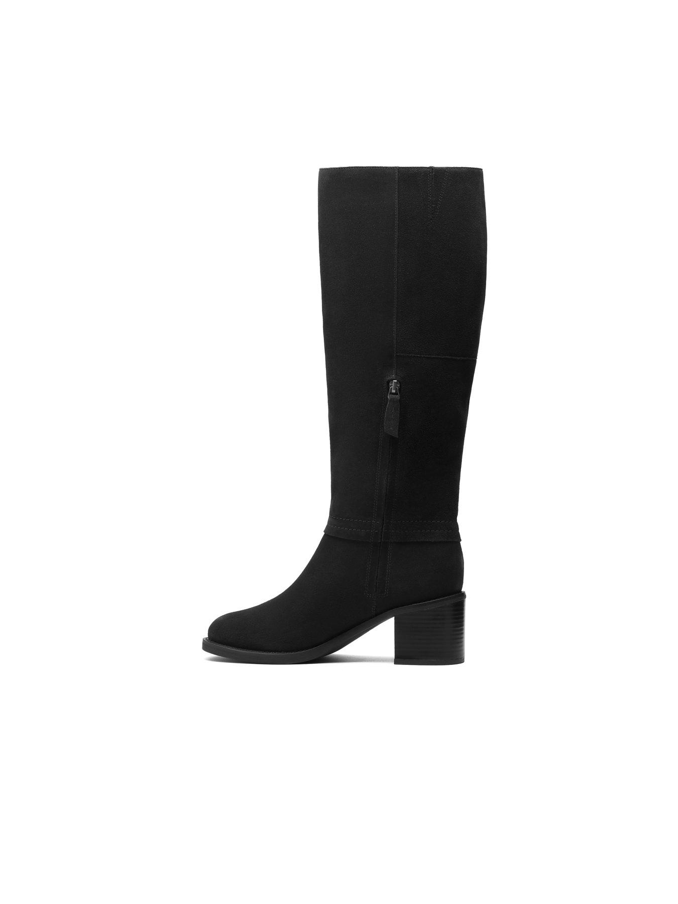 Clarks Chamberly Hi Knee Boots - Black | Very