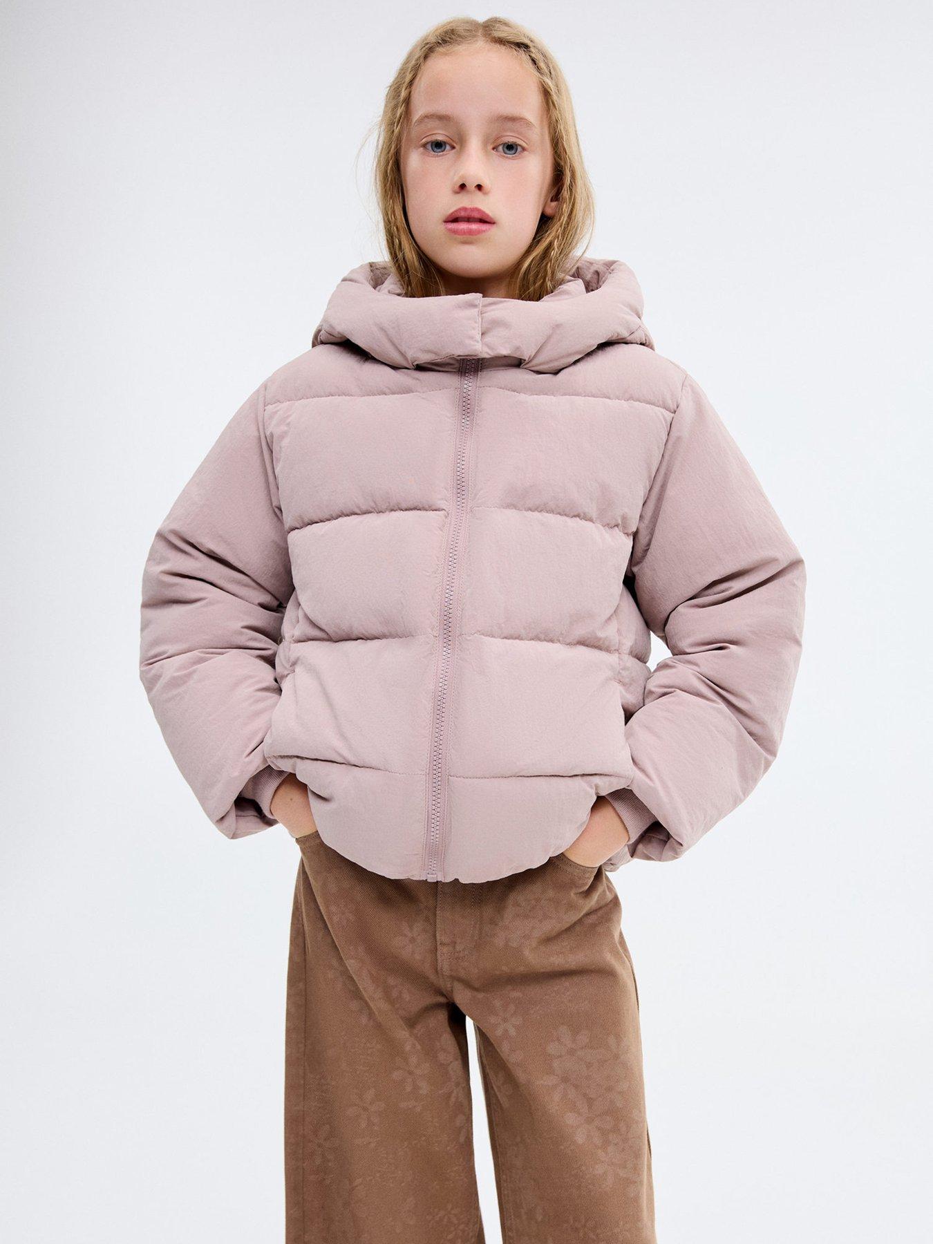Mango Girls Padded Coat - Pink | Very