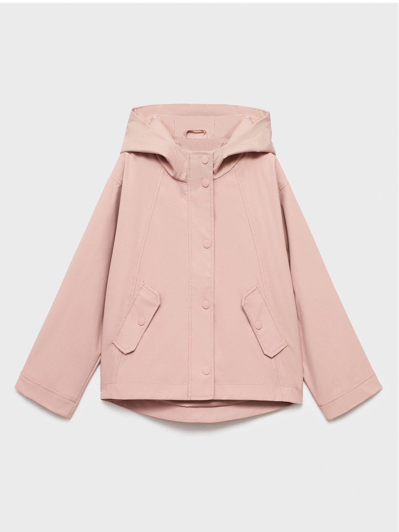 Mango Girls Hooded Jacket - Pink | Very