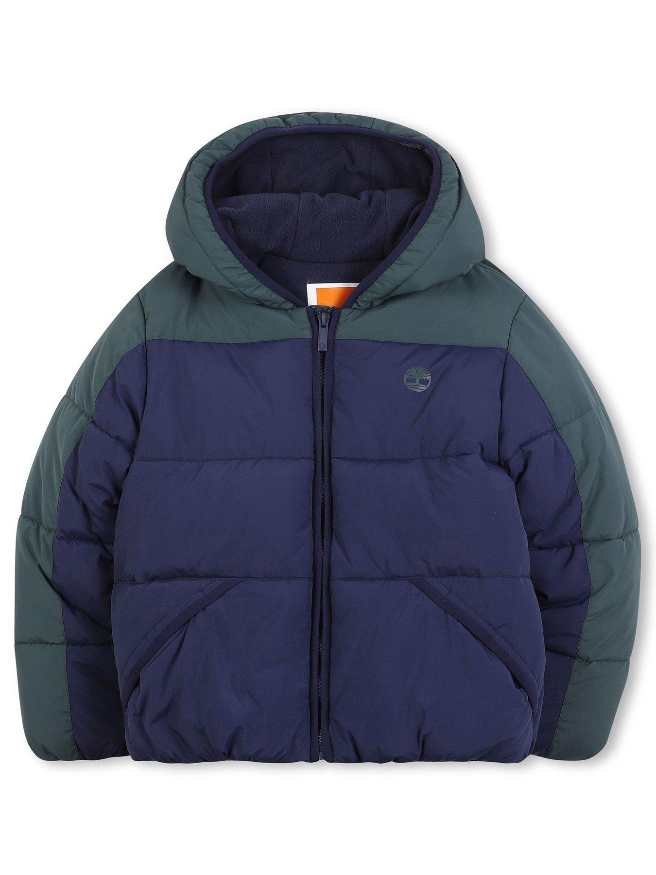 Timberland Boys Colour Block Padded Jacket - Blue | Very