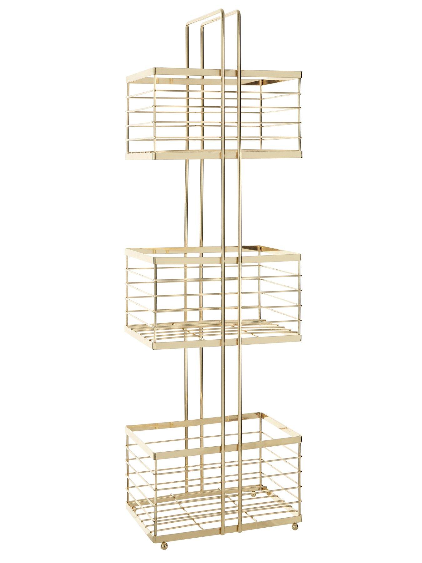 Interiors By Premier Dara Gold Rectangular Storage Caddy | Very