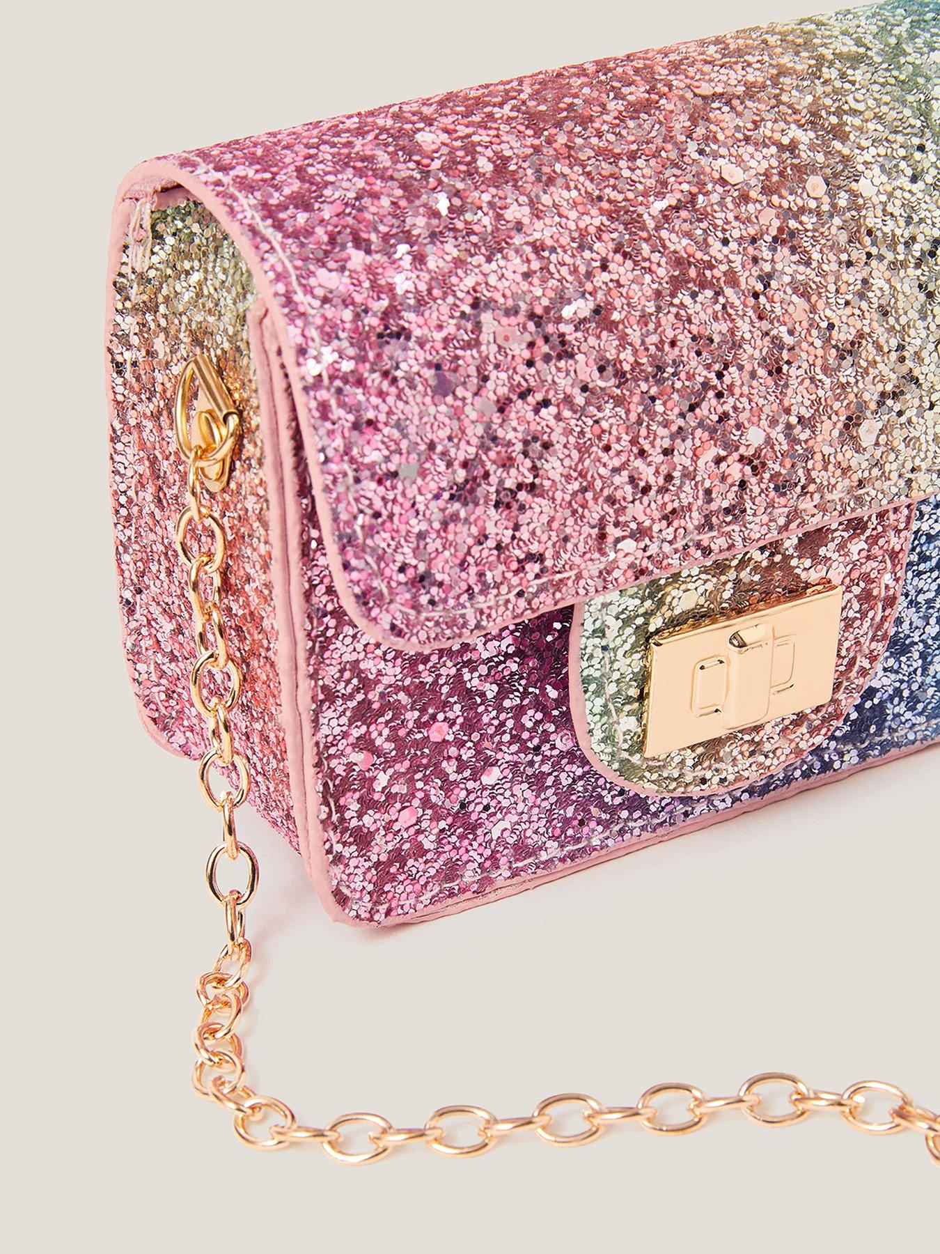 Monsoon Girls Rainbow Glitter Mini Bag - Multi | Very