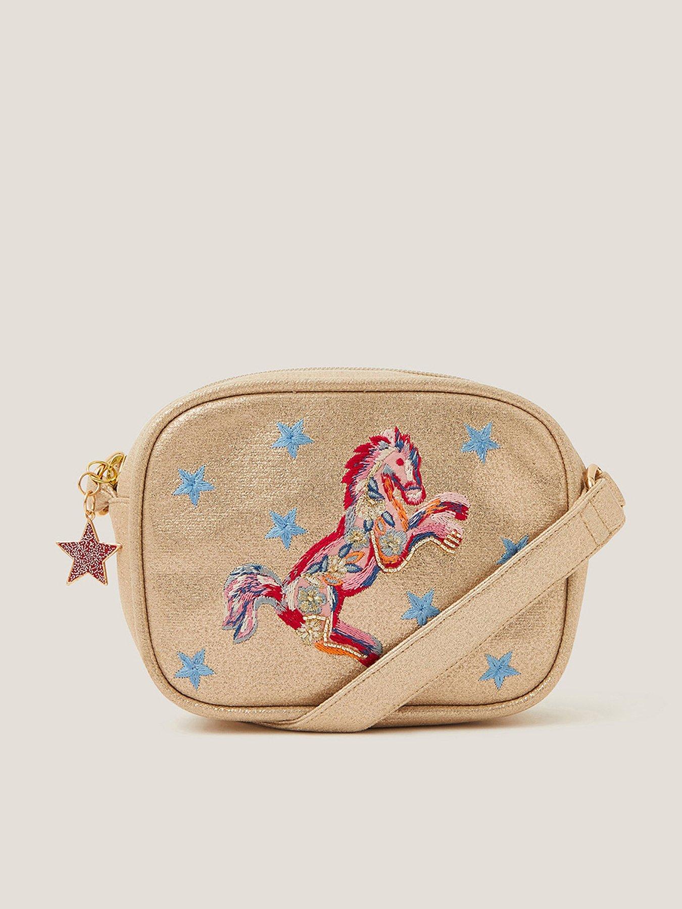 Monsoon Girls Rodeo Unicorn Camera Bag - Gold | Very