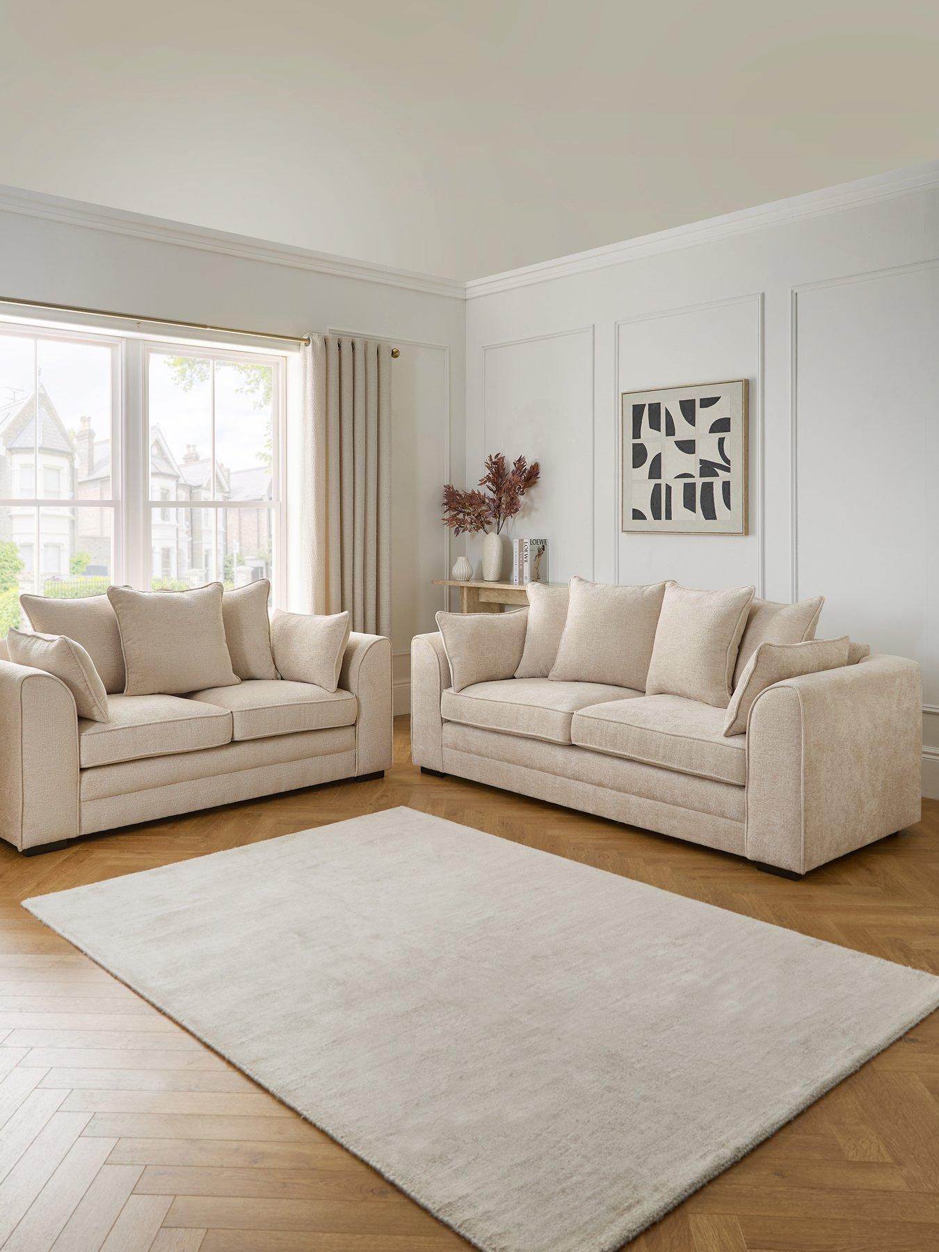 The Very Collection Soho Fabric 3 + 2 Seater Sofa Set (Buy & SAVE ...