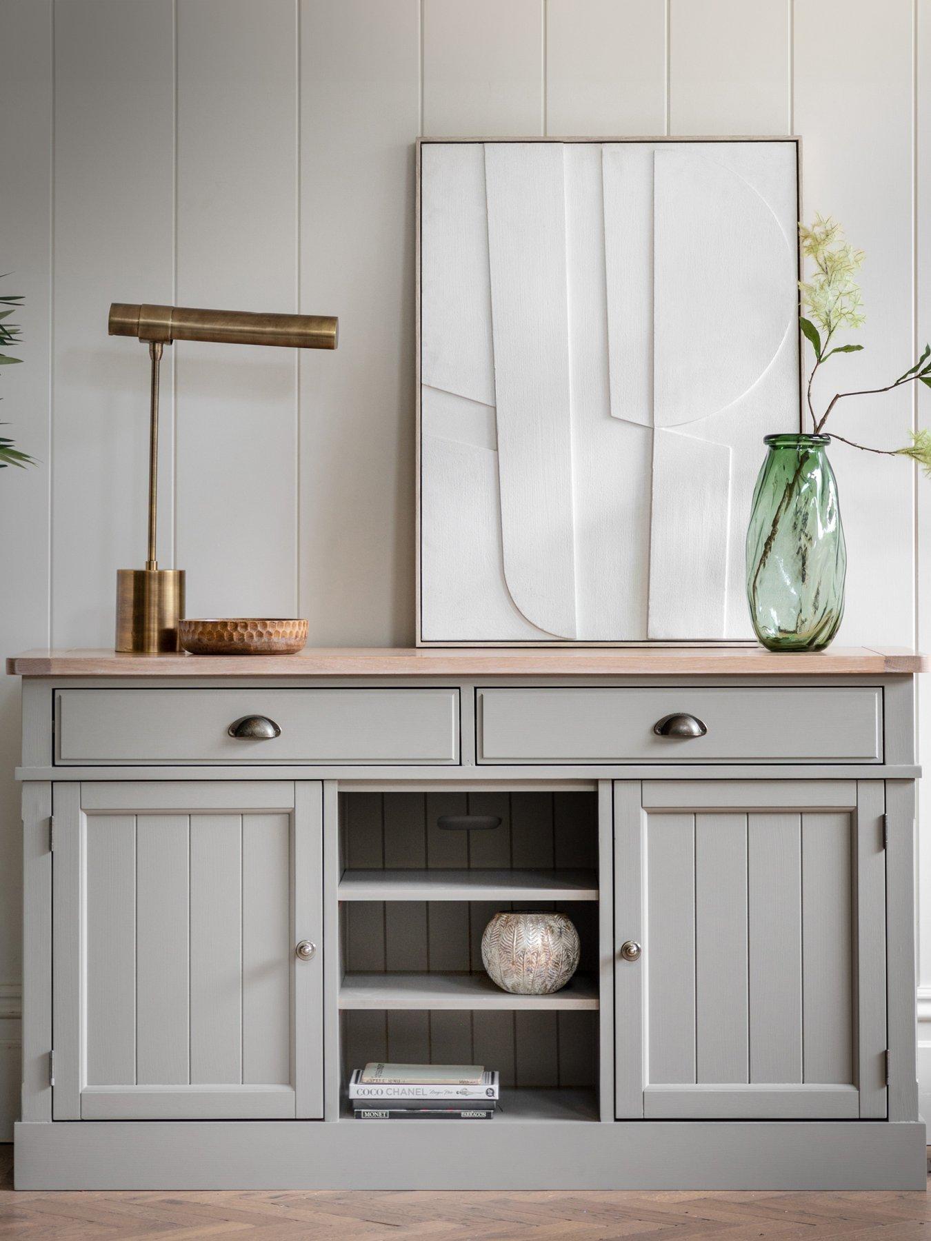 Gallery Direct Eton 2 Door 2 Drawer Sideboard - Prairie - Contains ...