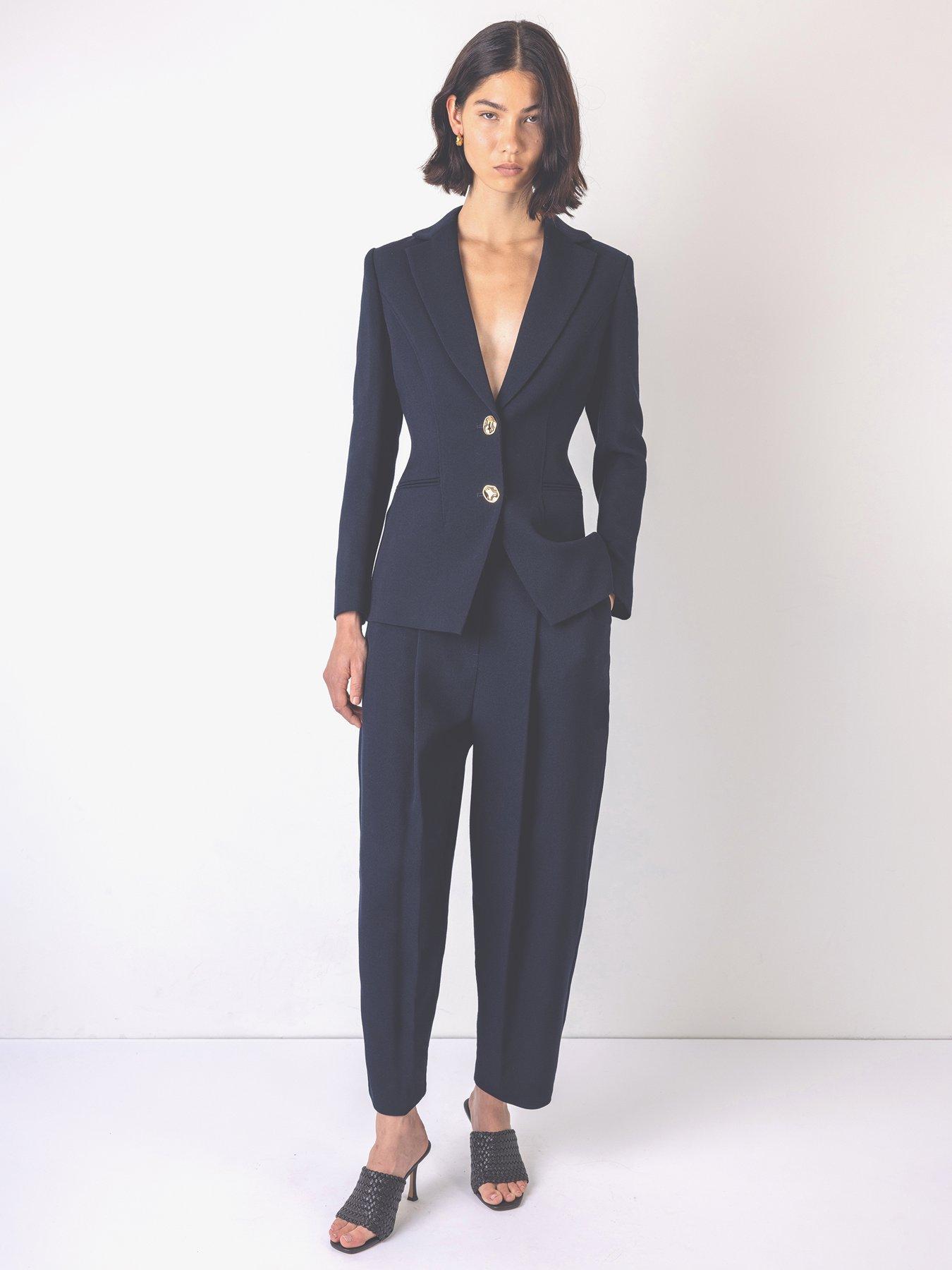 Vi.ve.re Sidney Structured Blazer - Navy | Very