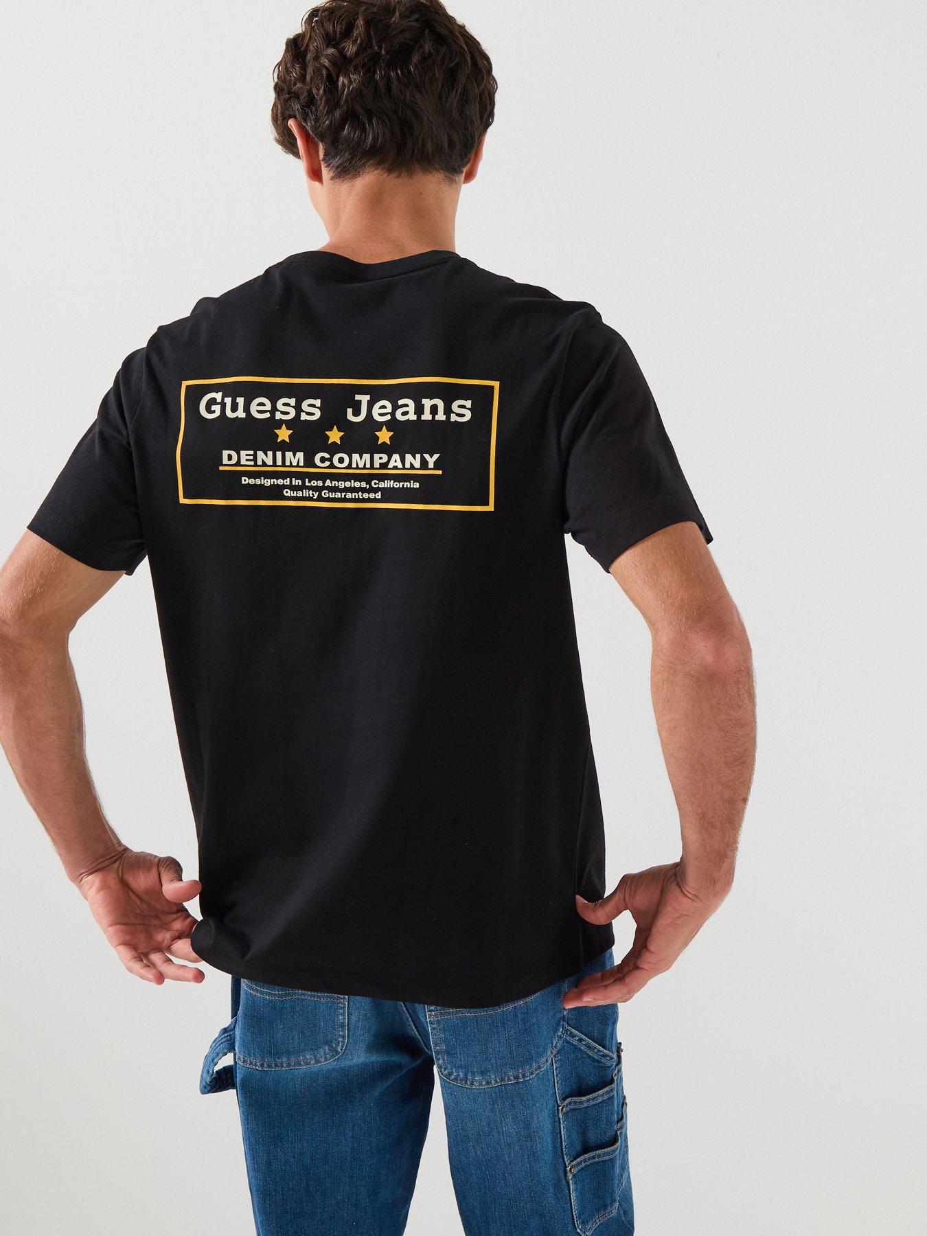 Guess Jeans Back Graphic T-Shirt - Black | Very