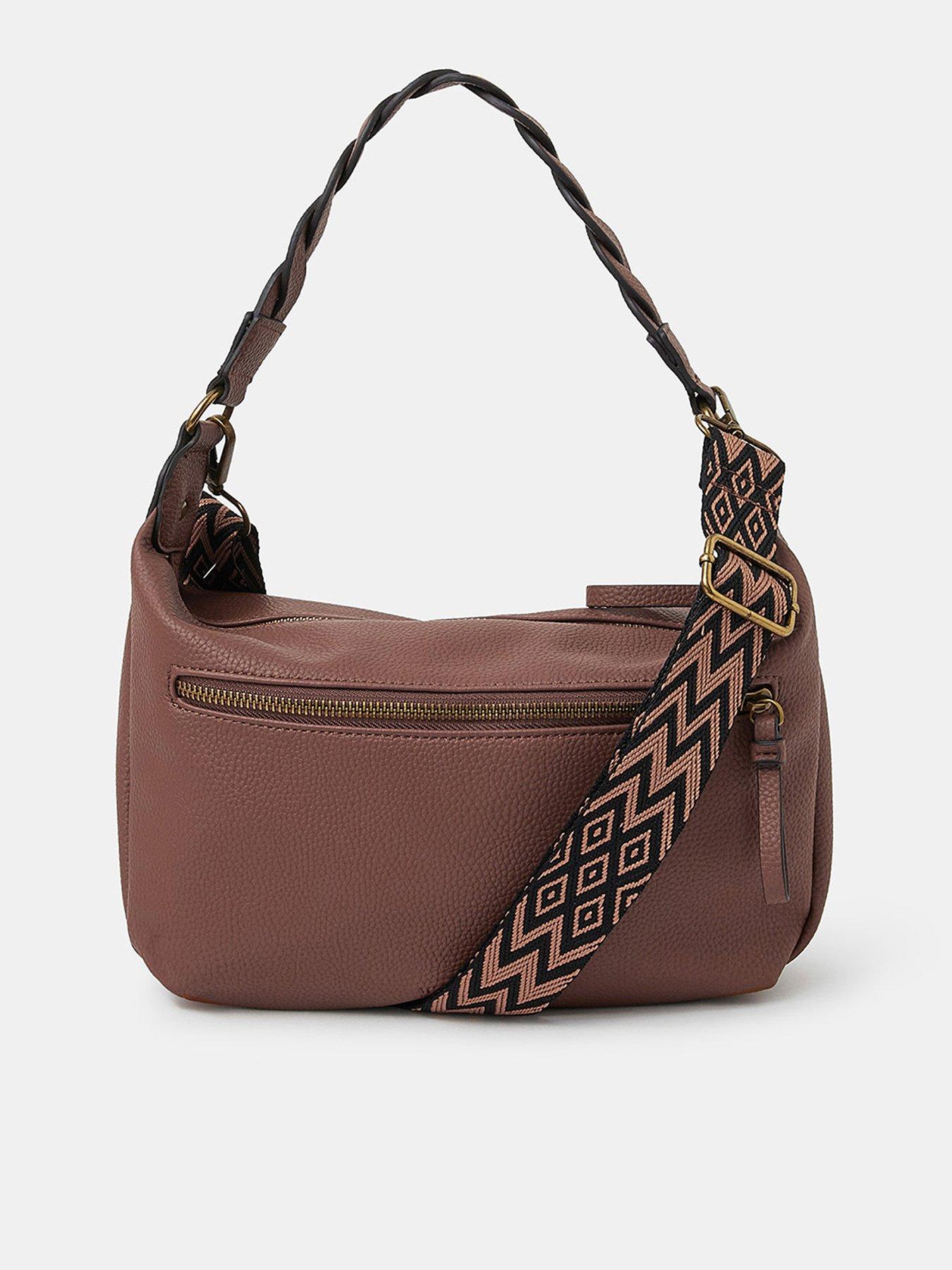 Accessorize Multi Strap Crossbody Bag - Brown | Very