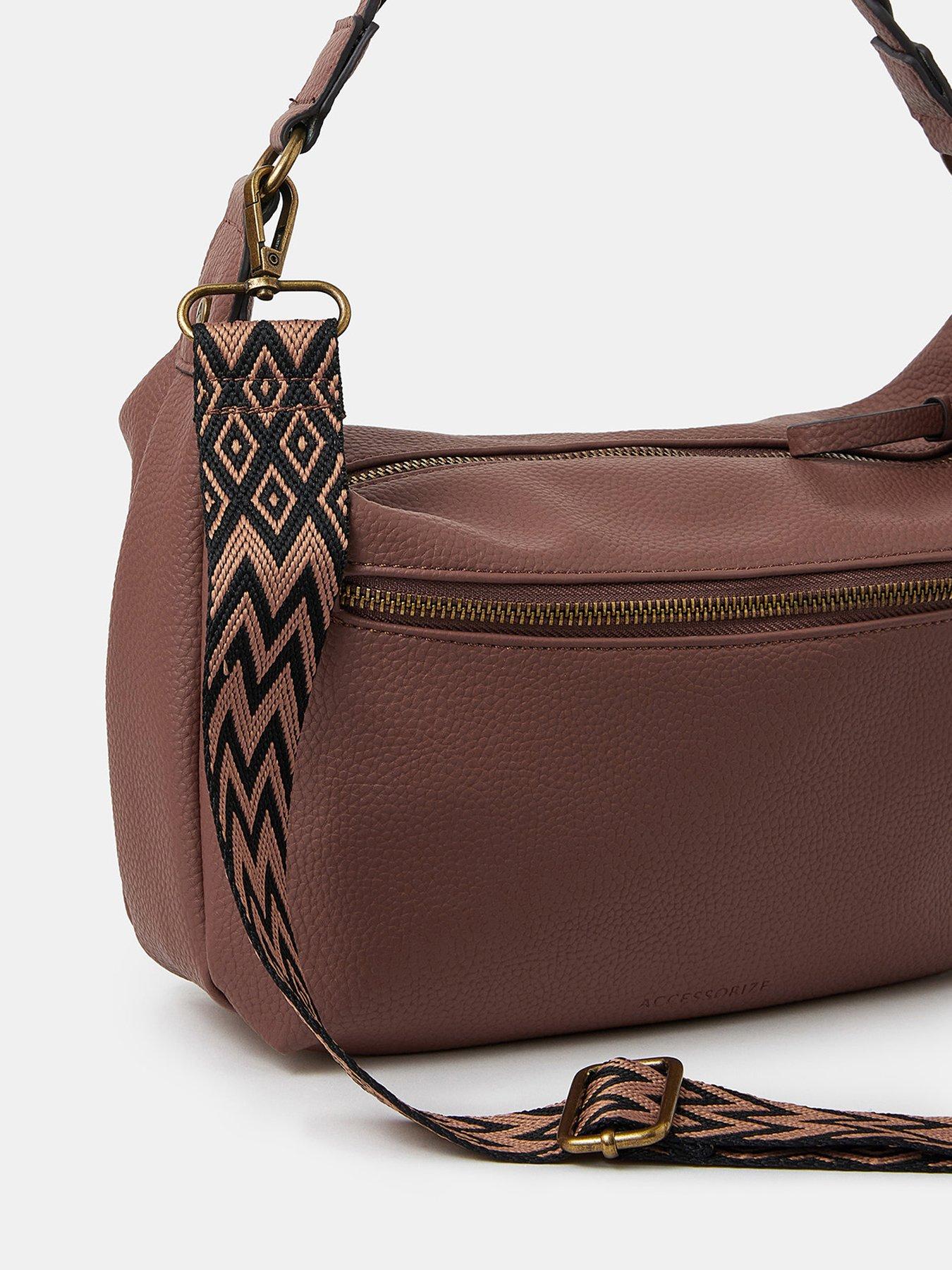 Accessorize Multi Strap Crossbody Bag - Brown | Very