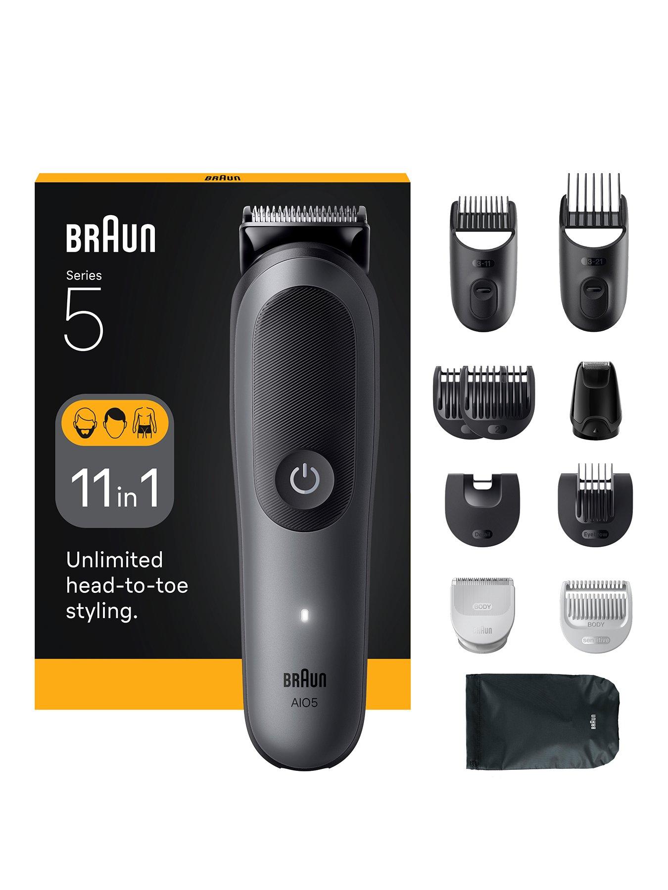 Braun All-in-One Kit Series 5, 11in1 Grooming, Body Trim, AIO5560, Grey ...