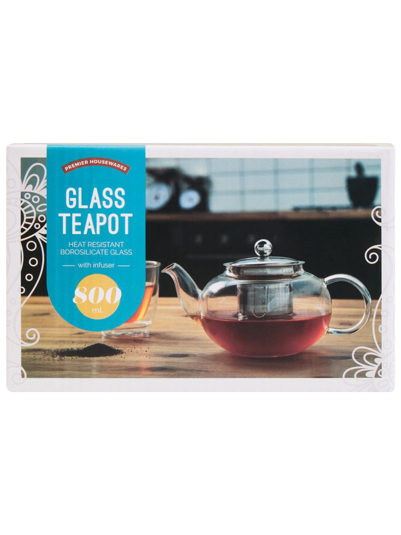 Interiors By Premier Miller 800ml Glass Heat Resistant Teapot | Very