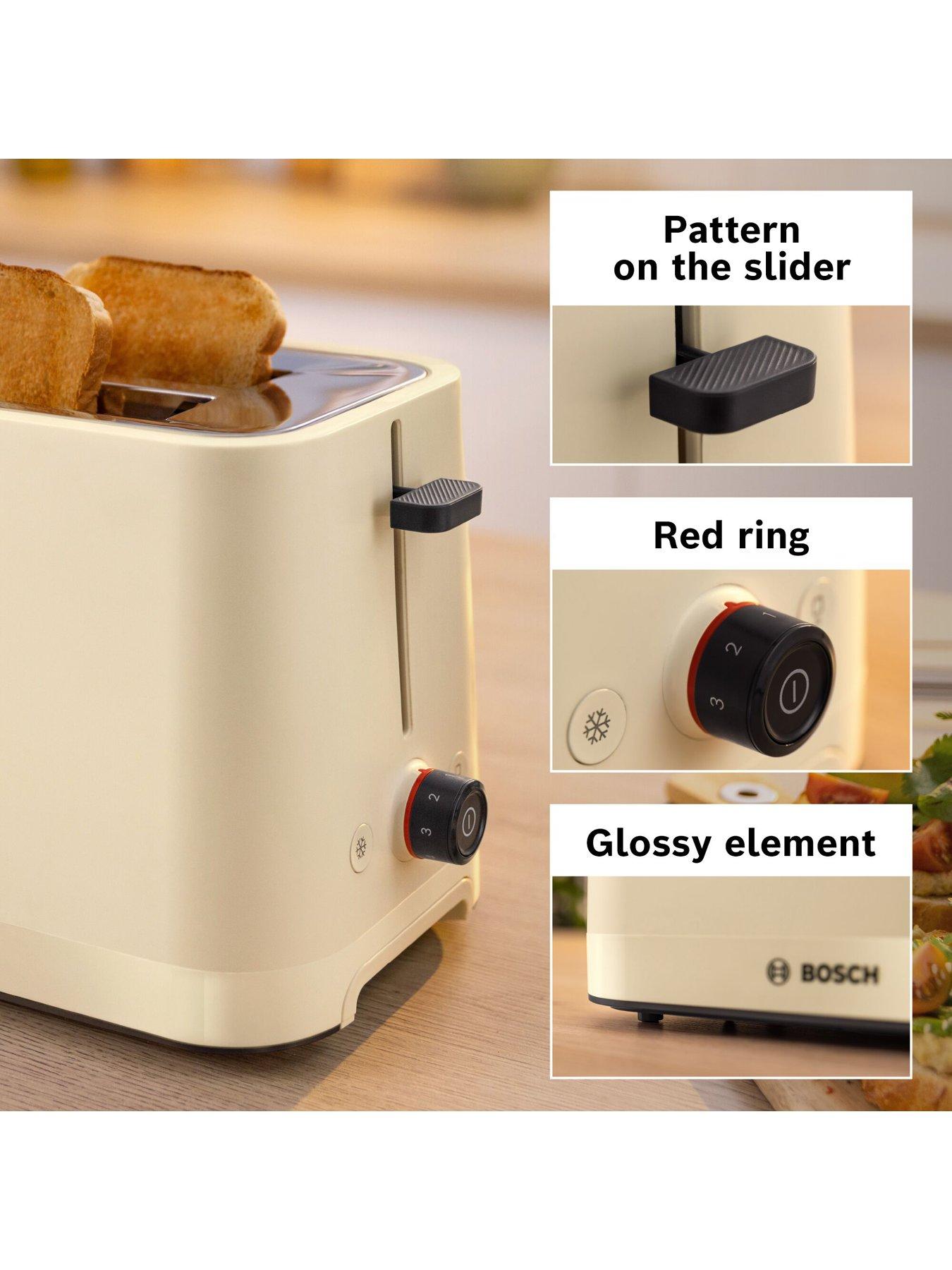 Bosch MyMoment TAT3M127GB Infuse 2 Slot Toaster - Cream | Very
