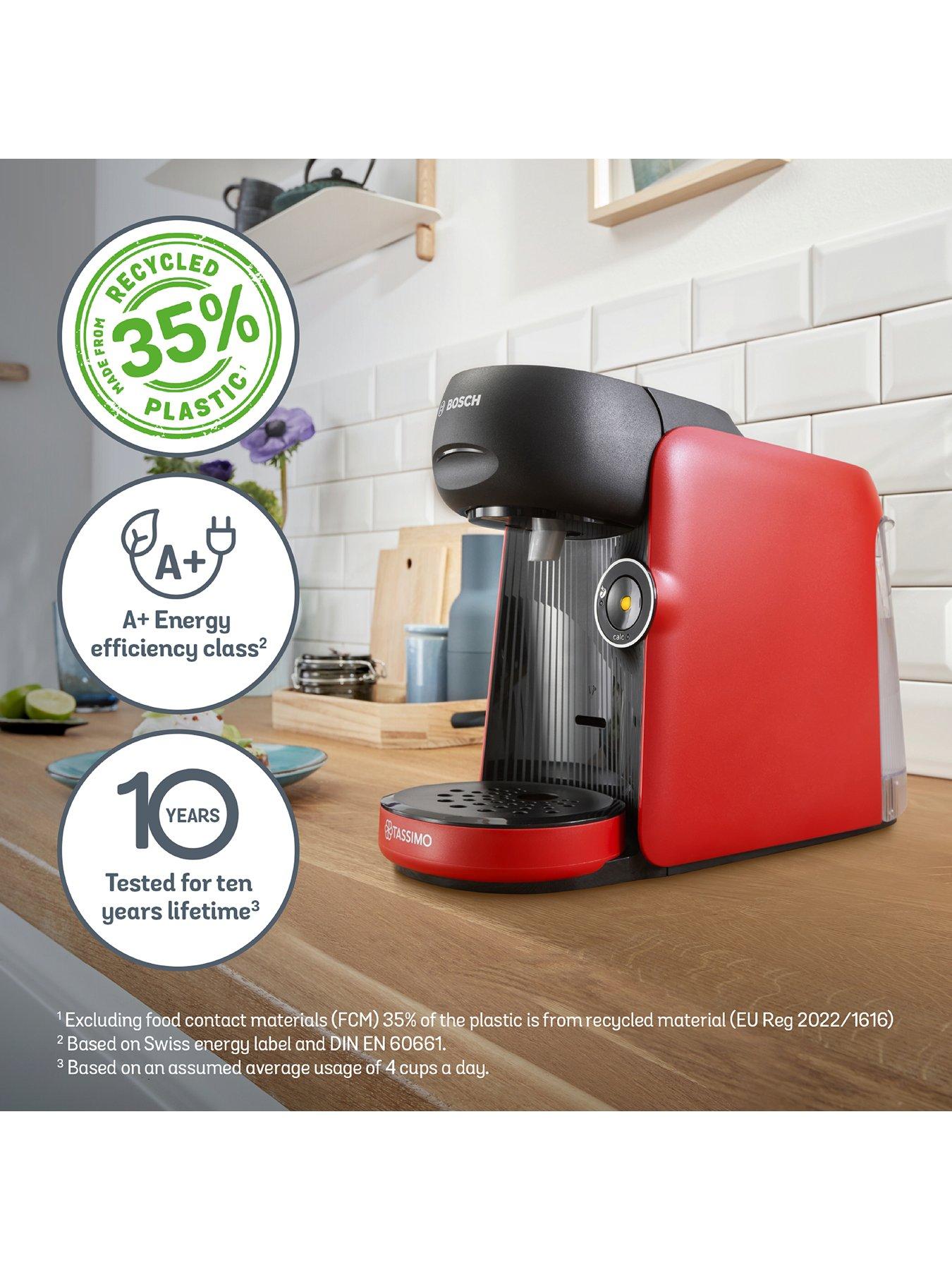 Tassimo By Bosch, Finesse FRIENDLY TAS163EGB Pod Coffee Machine - Red ...