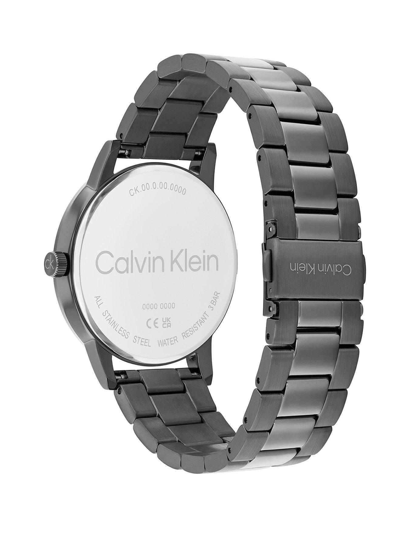 Calvin Klein Men's Ck Linked Gunmetal Watch - Silver | Very