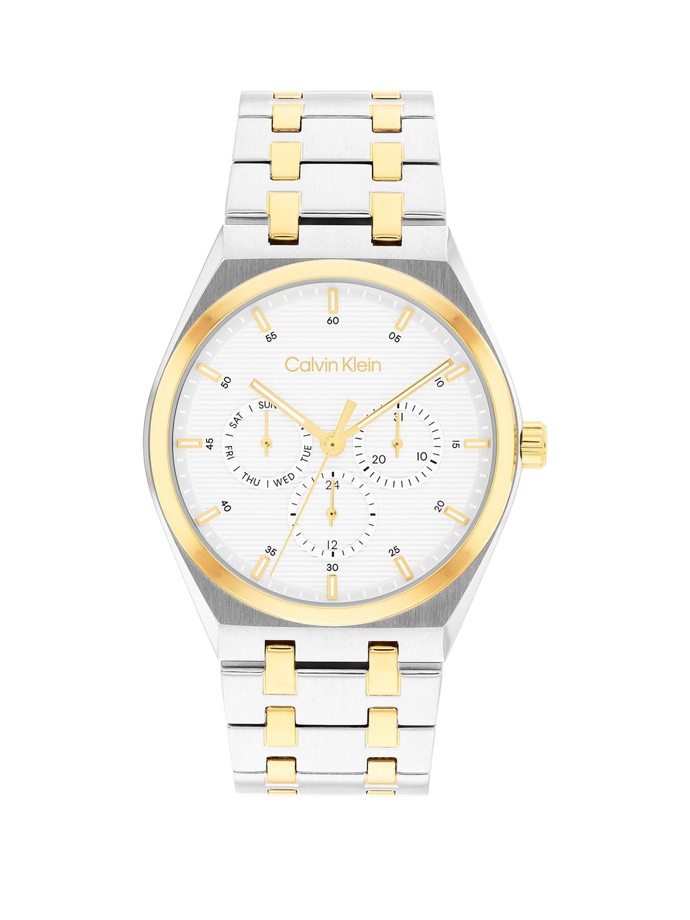 Calvin Klein Men's Ck Motion Stainless Steel And Gold Plated Watch ...
