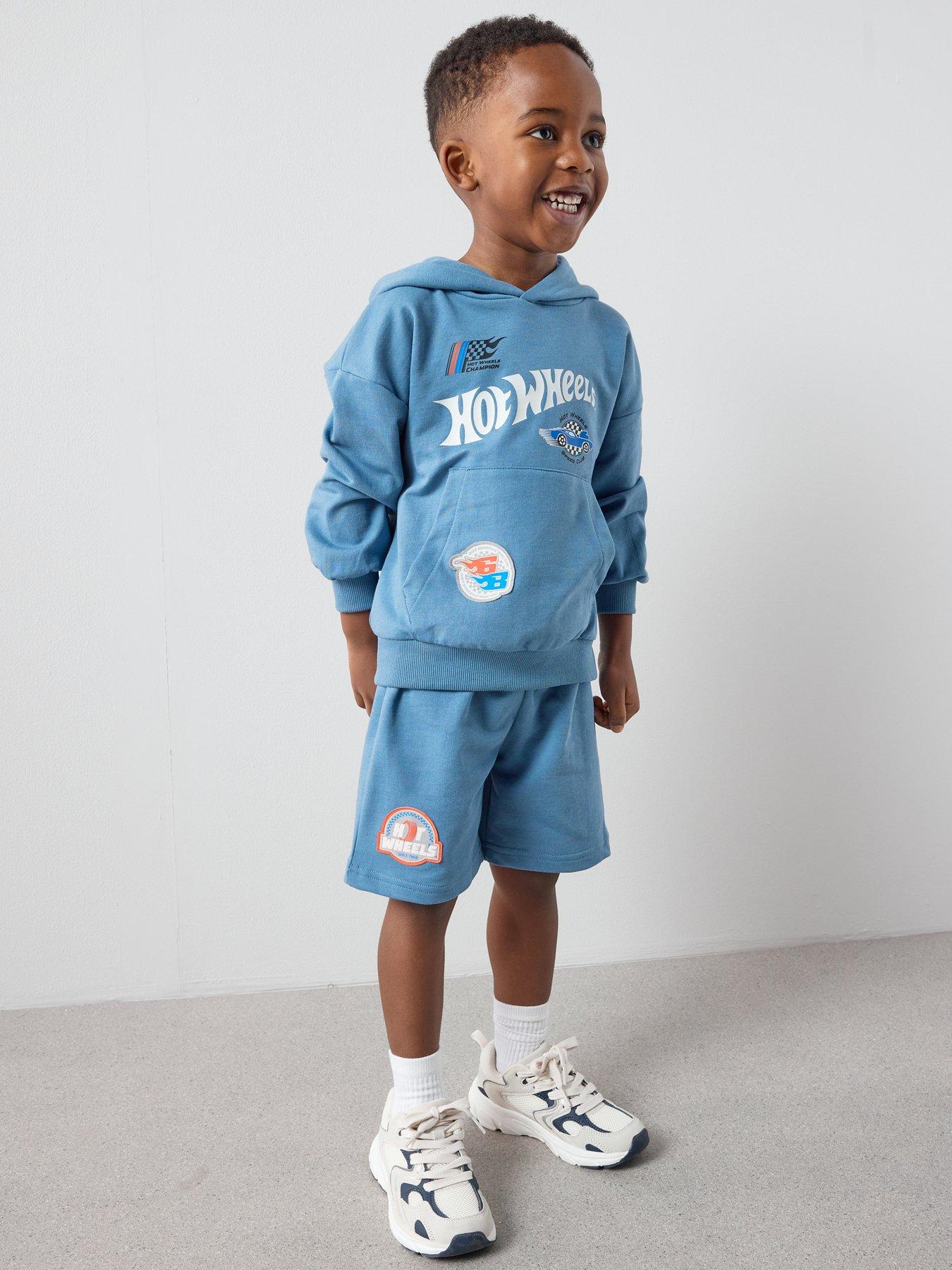 The Very Collection Hot Wheels Hooded Sweat Short Set | Very