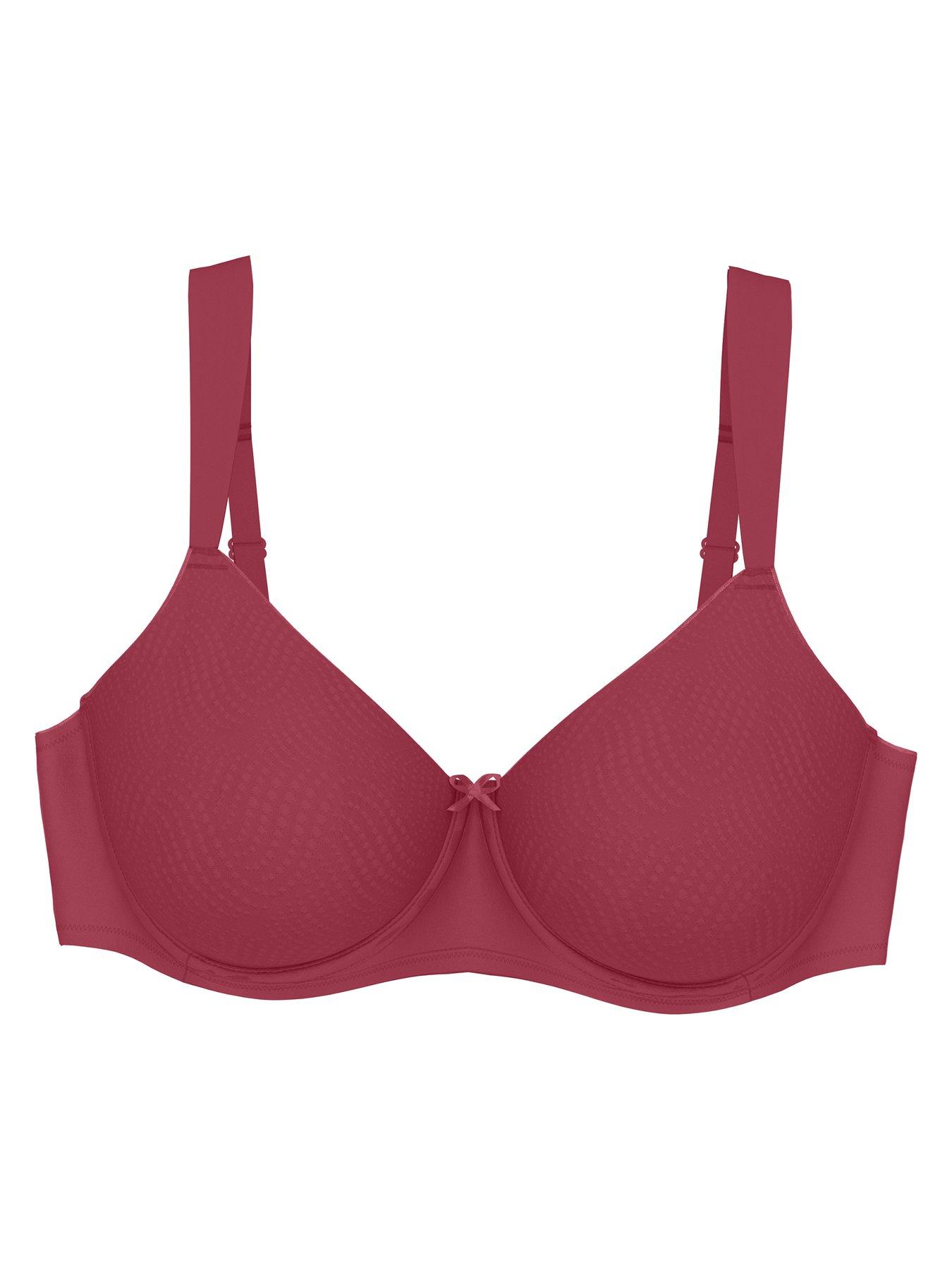 Triumph Essential Minimizer Underwired Bra- Dark Red | Very