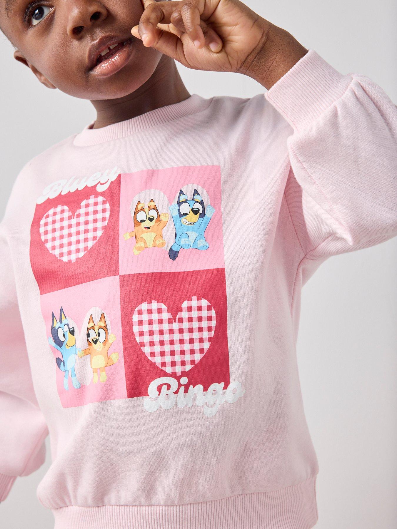 Bluey Heart Sweat Legging Set - Pink | Very