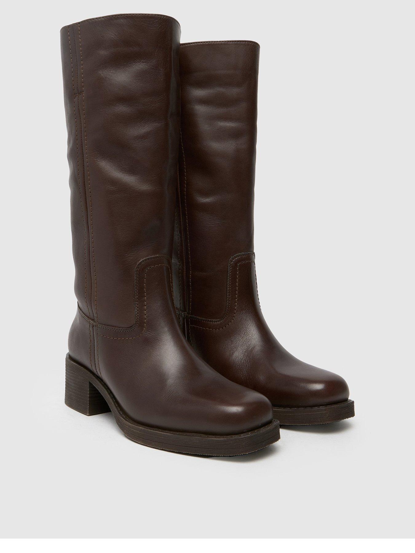 Schuh Damari Leather Pull On Boot - Brown | Very