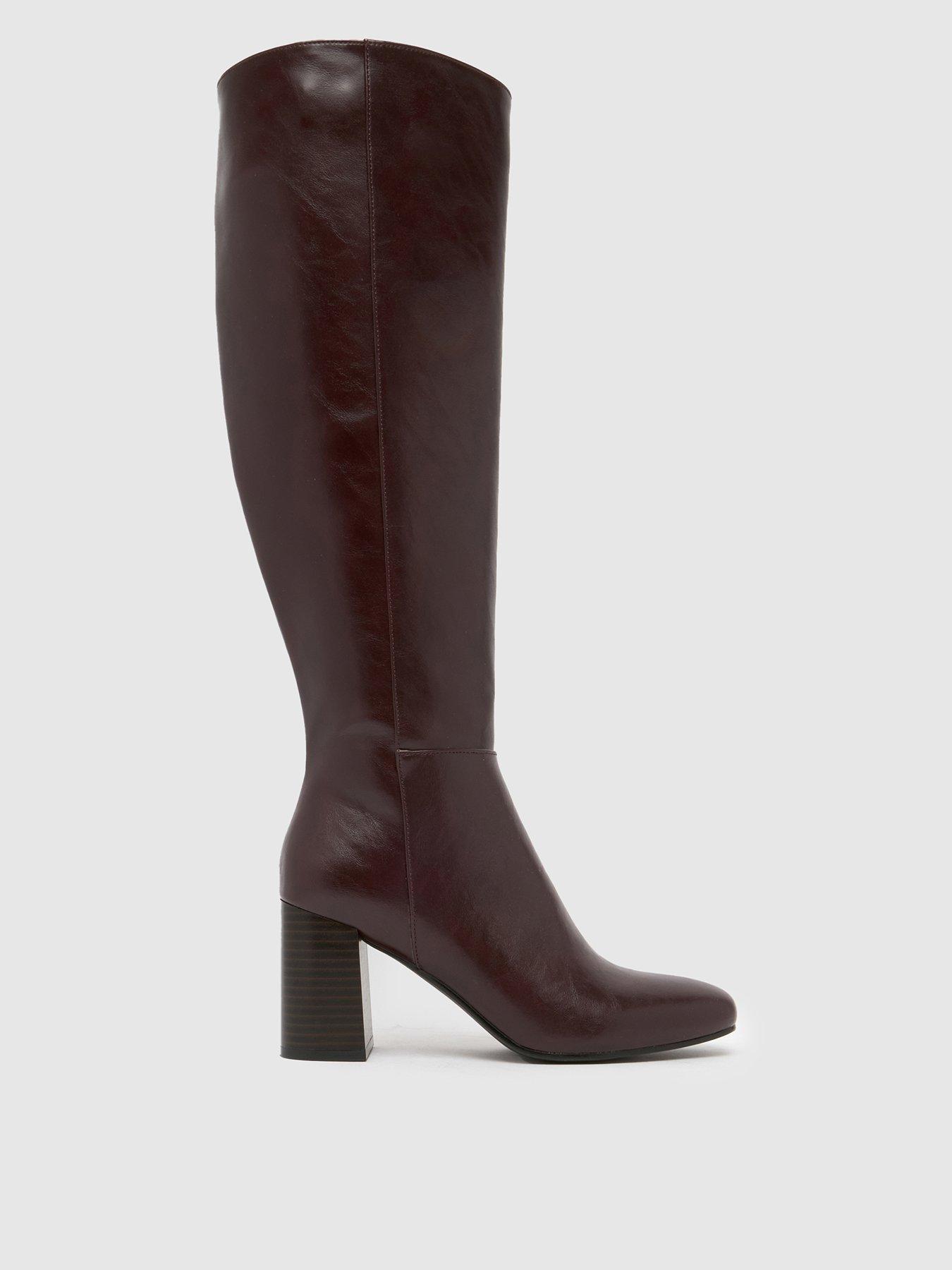 Schuh Devlin Knee High Boot - Burgundy | Very