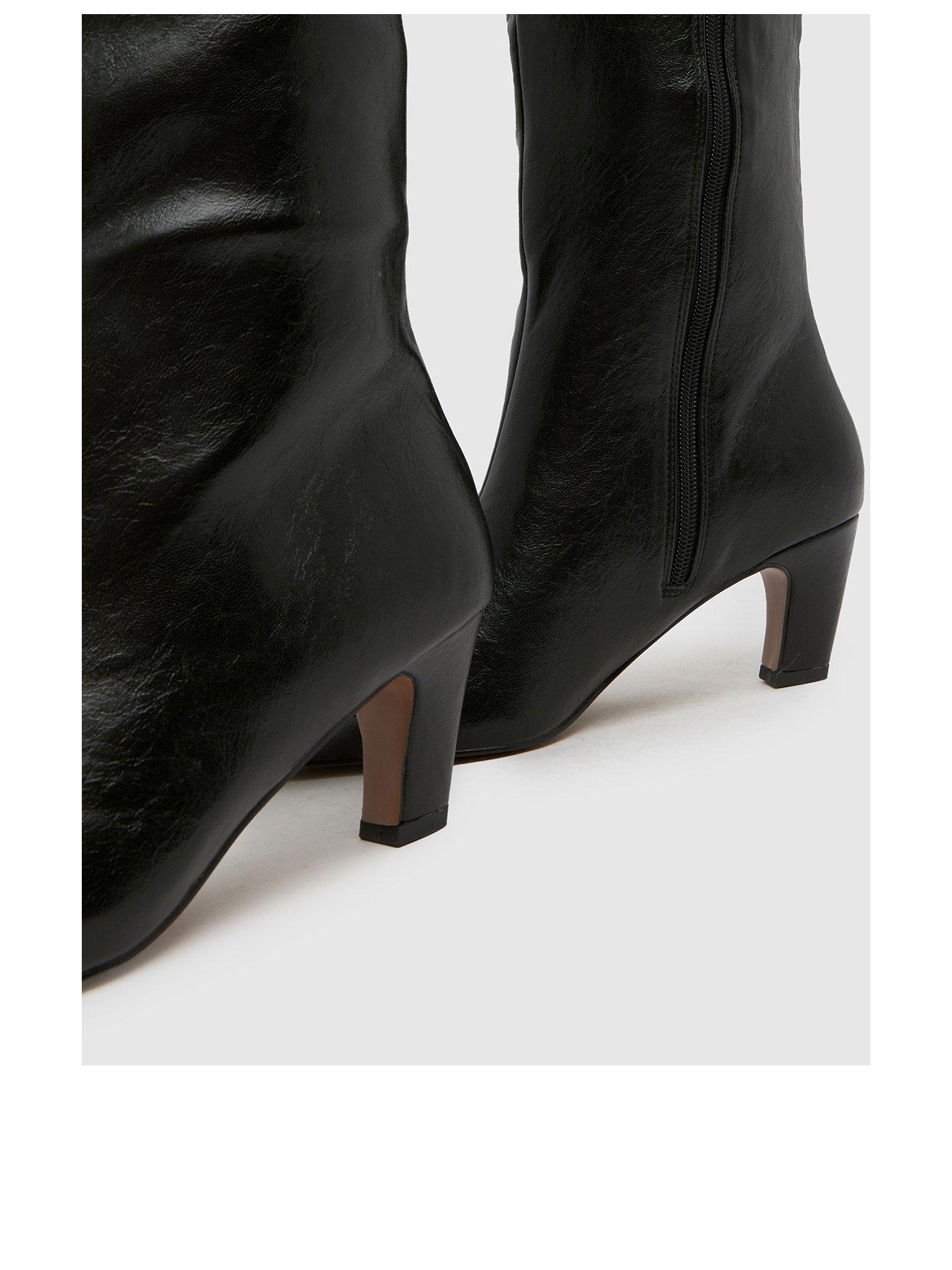 Schuh Cone Knee Boots - Black | Very