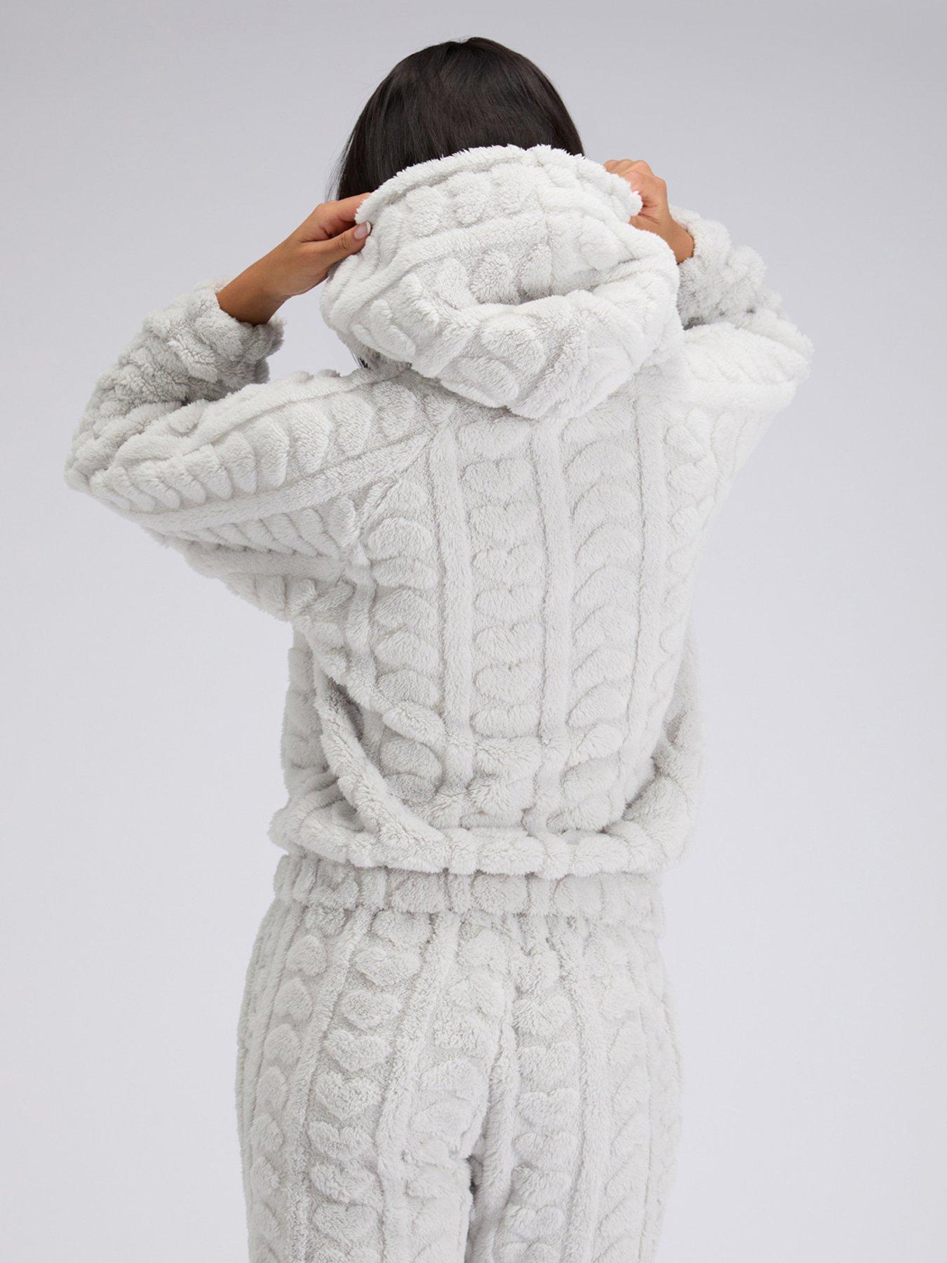 Boux Avenue Fluffy Heart Lounge Set - Grey | Very
